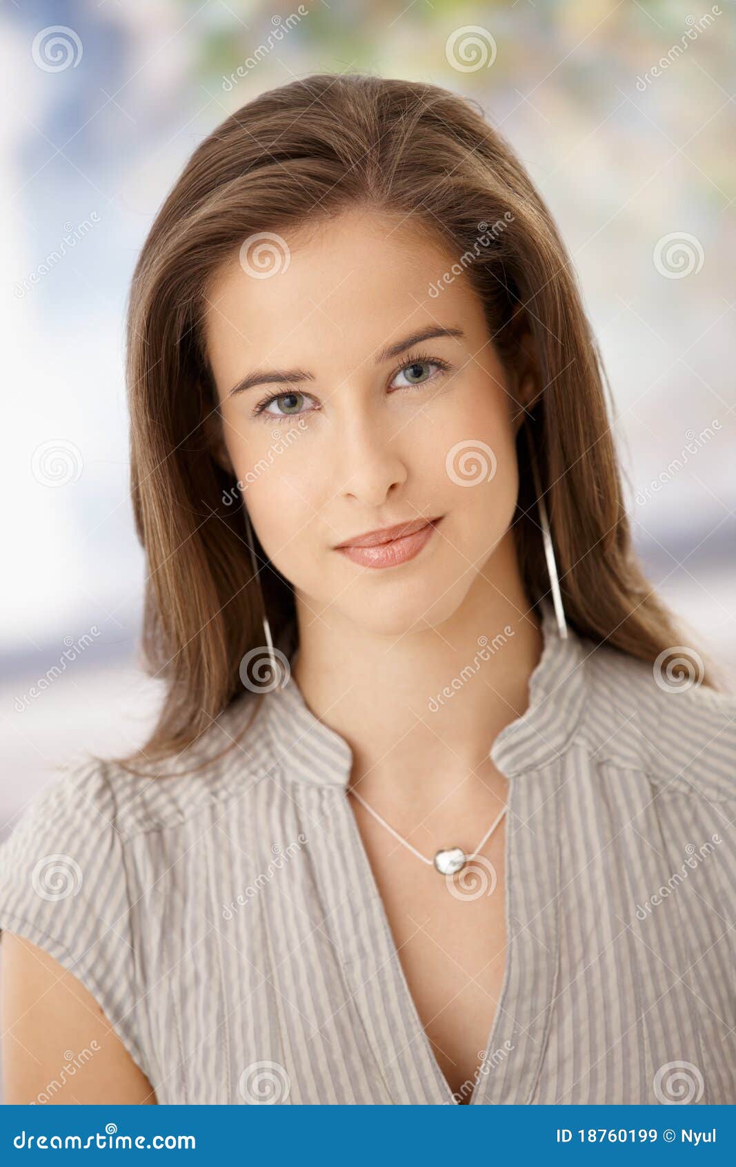 Portrait of Smart Young Woman Stock Image - Image of caucasian, person ...