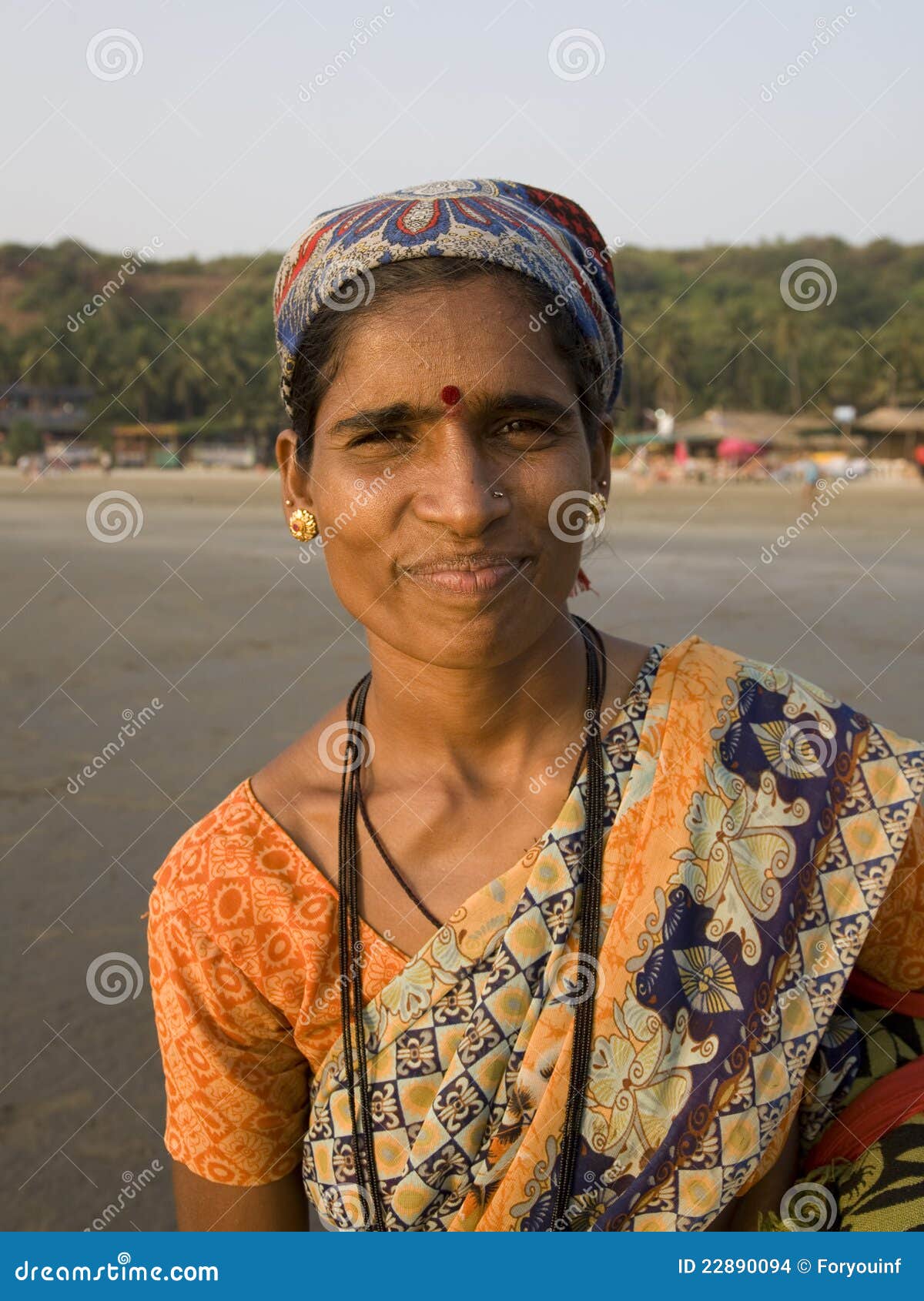 Portrait of Smile Indian Female Editorial Stock Image - Image of ...