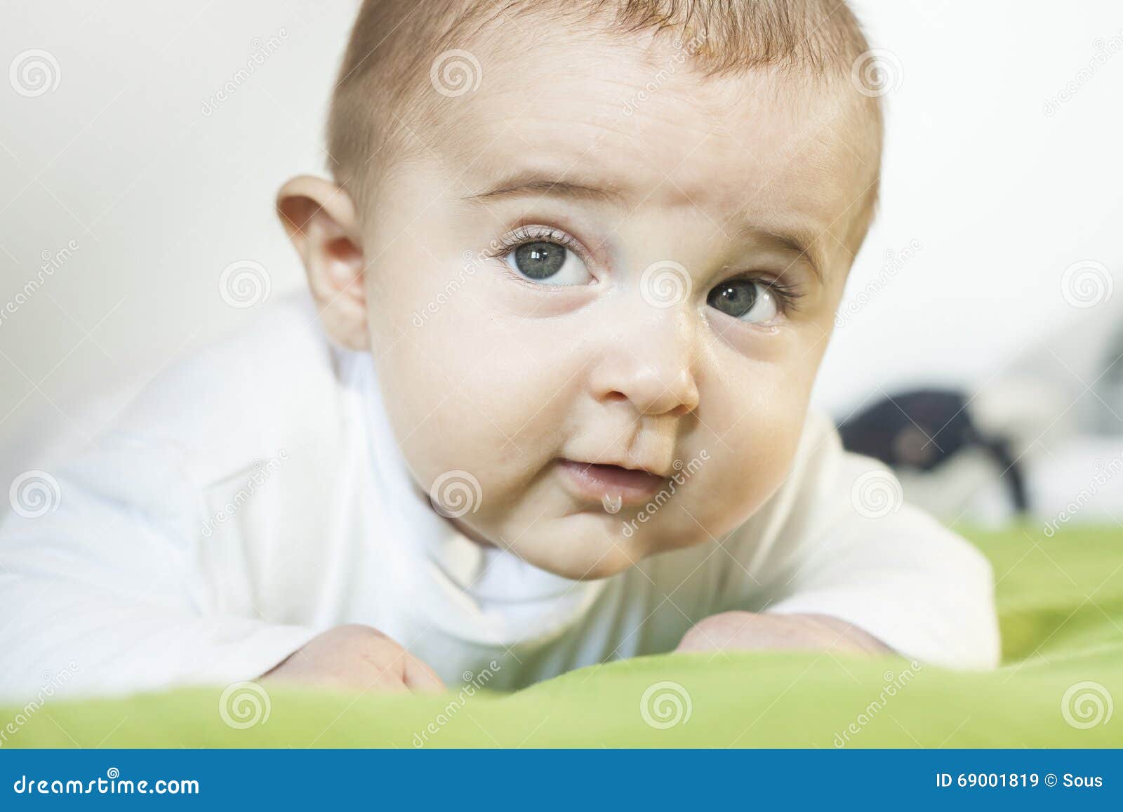 Portrait smiley baby boy stock image. Image of affection - 69001819