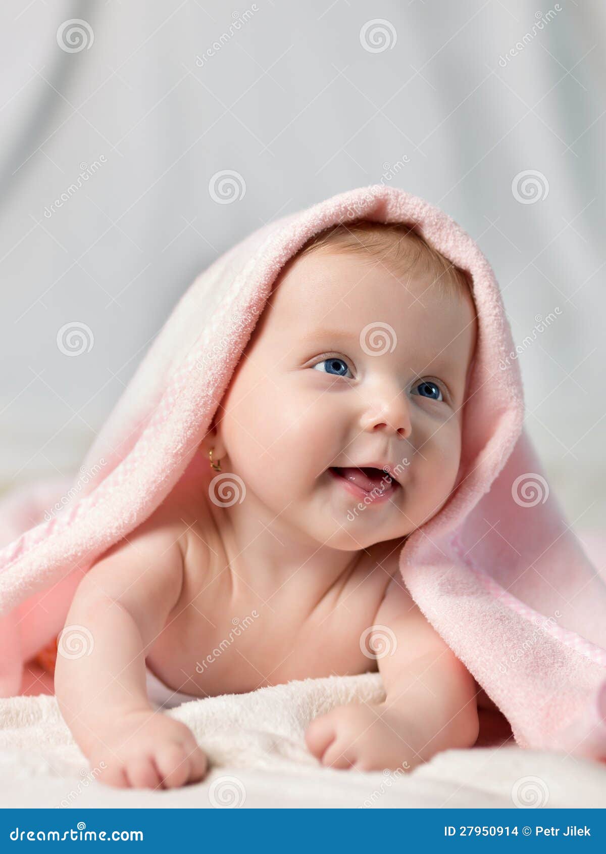 The Portrait of Smiling Baby Stock Photo - Image of color, front: 27950914