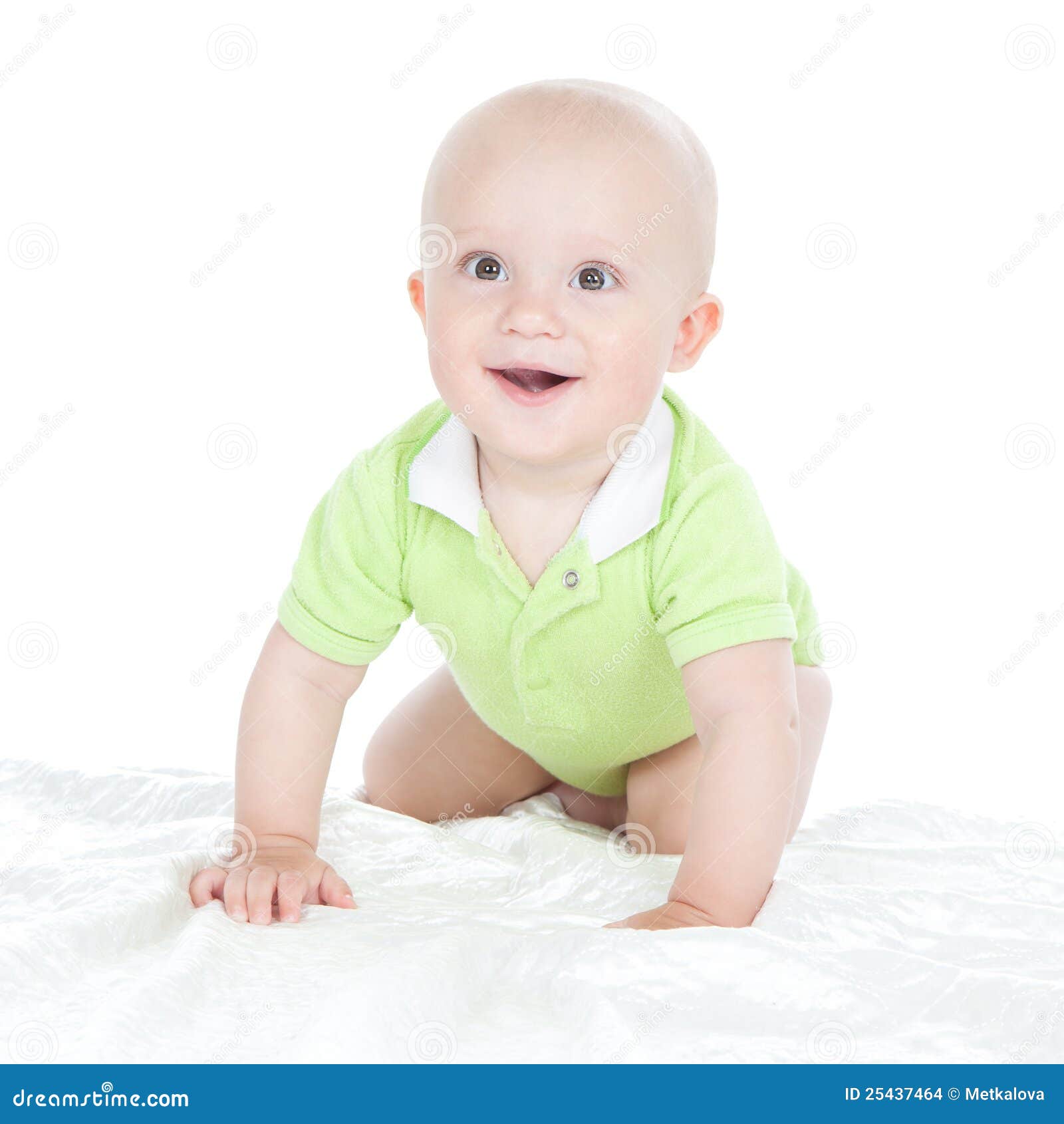 Portrait of Smiling Baby Boy Stock Photo - Image of childcare, joyful ...
