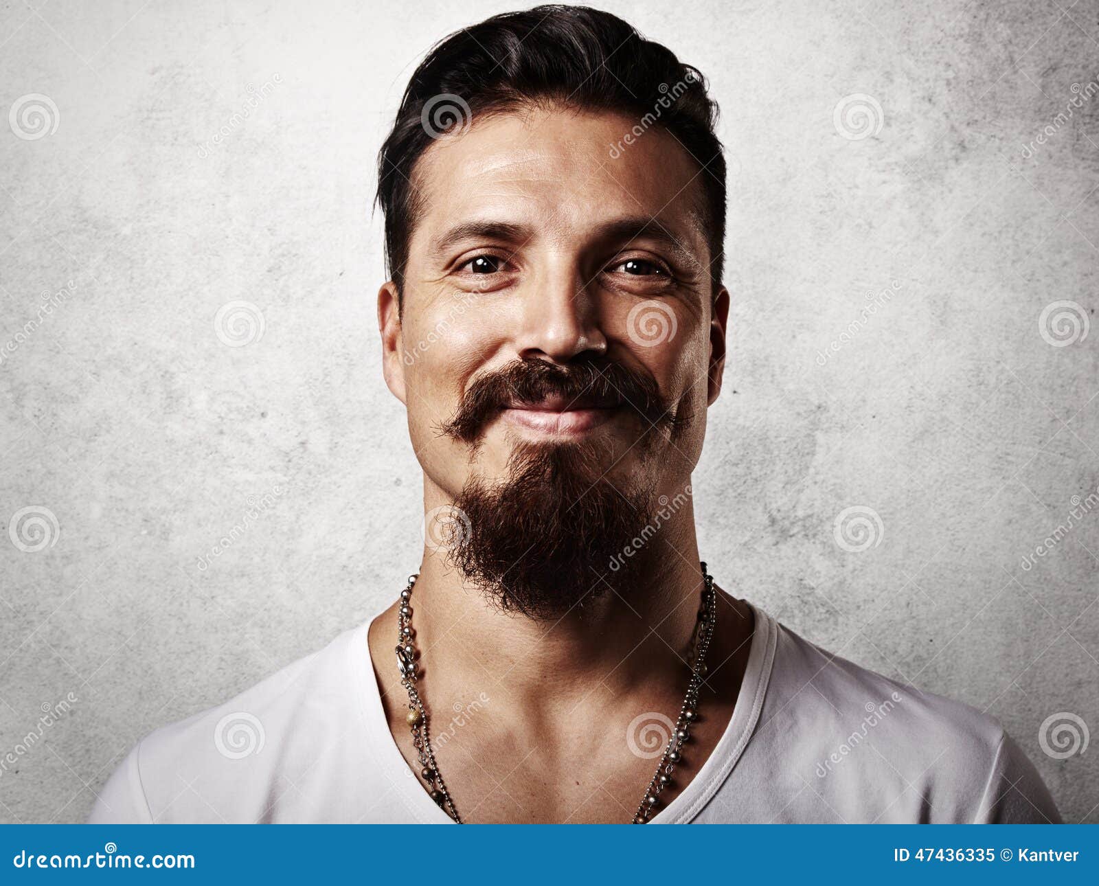 Portrait of a Smiling Bearded Guy Stock Image - Image of hipster, beard ...