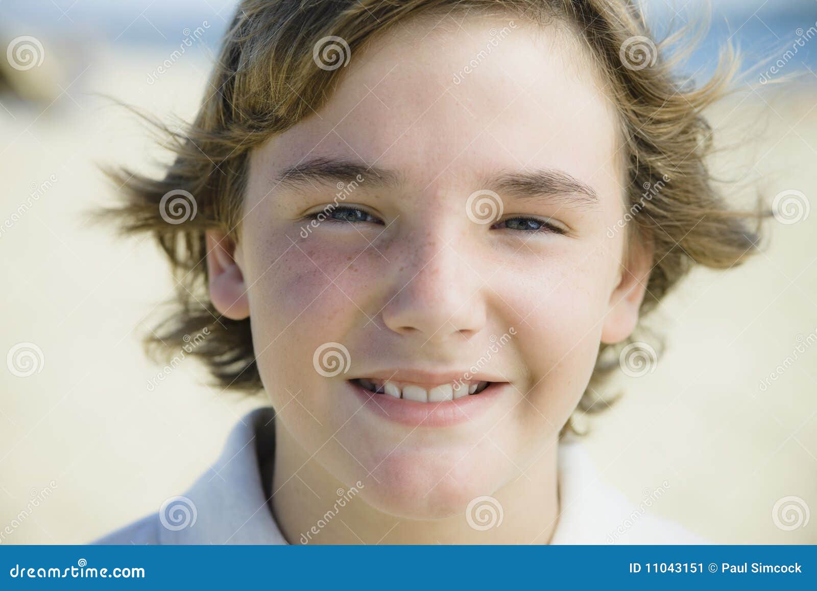 Portrait of Smiling Boy stock image. Image of face, enjoyment - 11043151