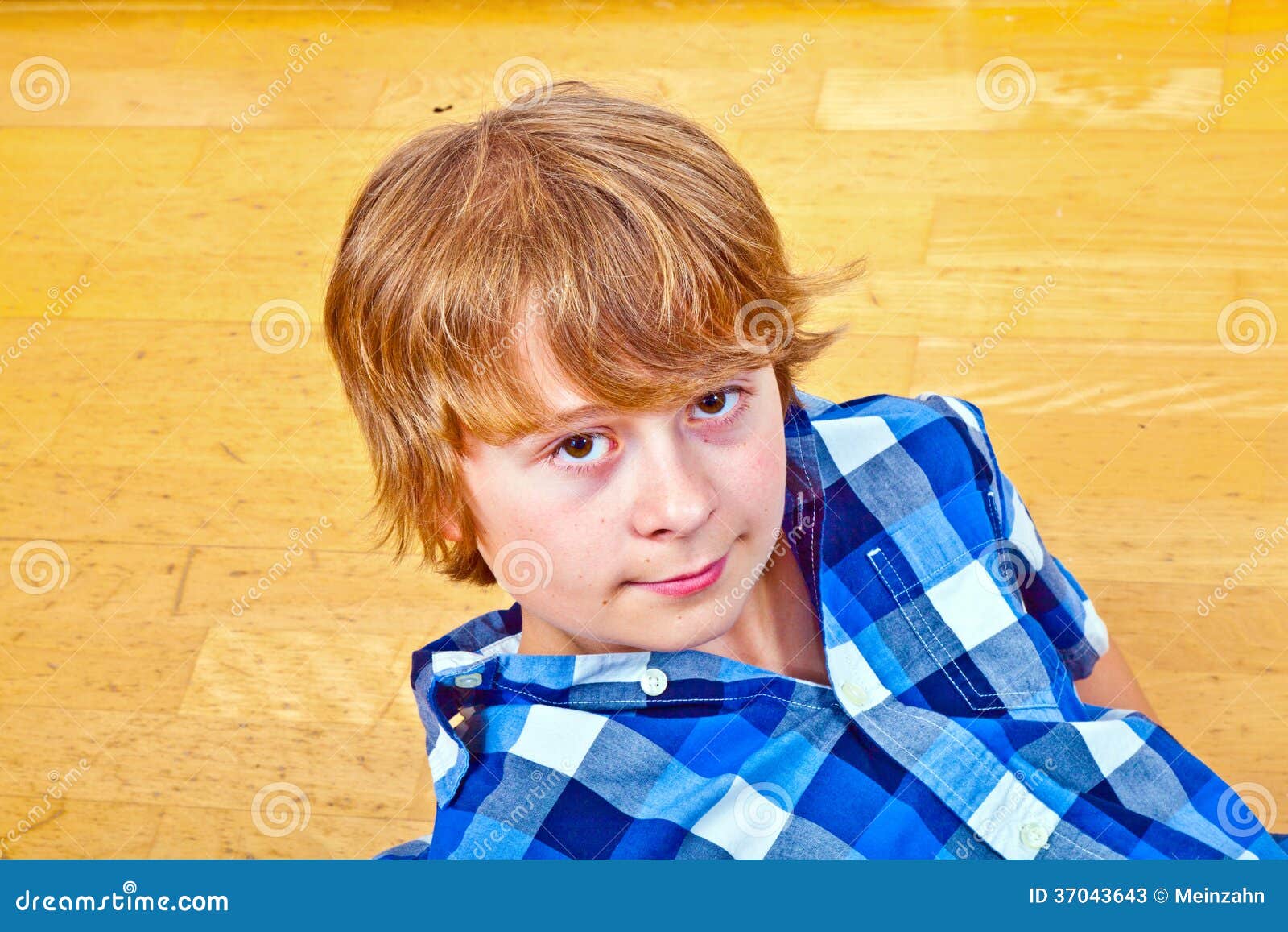 Portrait of smiling boy stock image. Image of brown, hair - 37043643