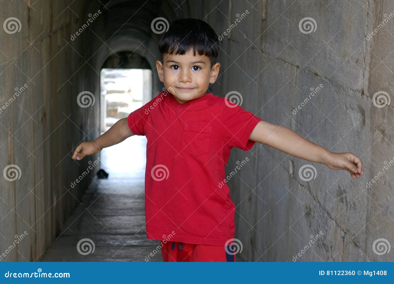 Portrait of Smiling Boy in the Temple of Apollo. Stock Photo - Image of ...