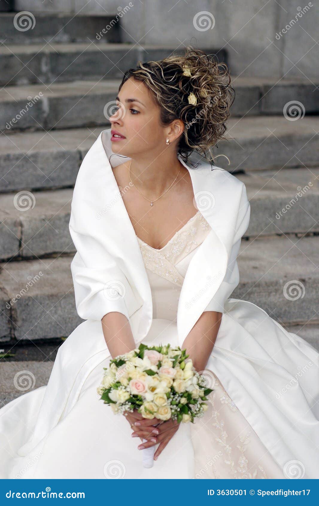 Portrait of a Smiling Bride Stock Image - Image of female, wedding: 3630501