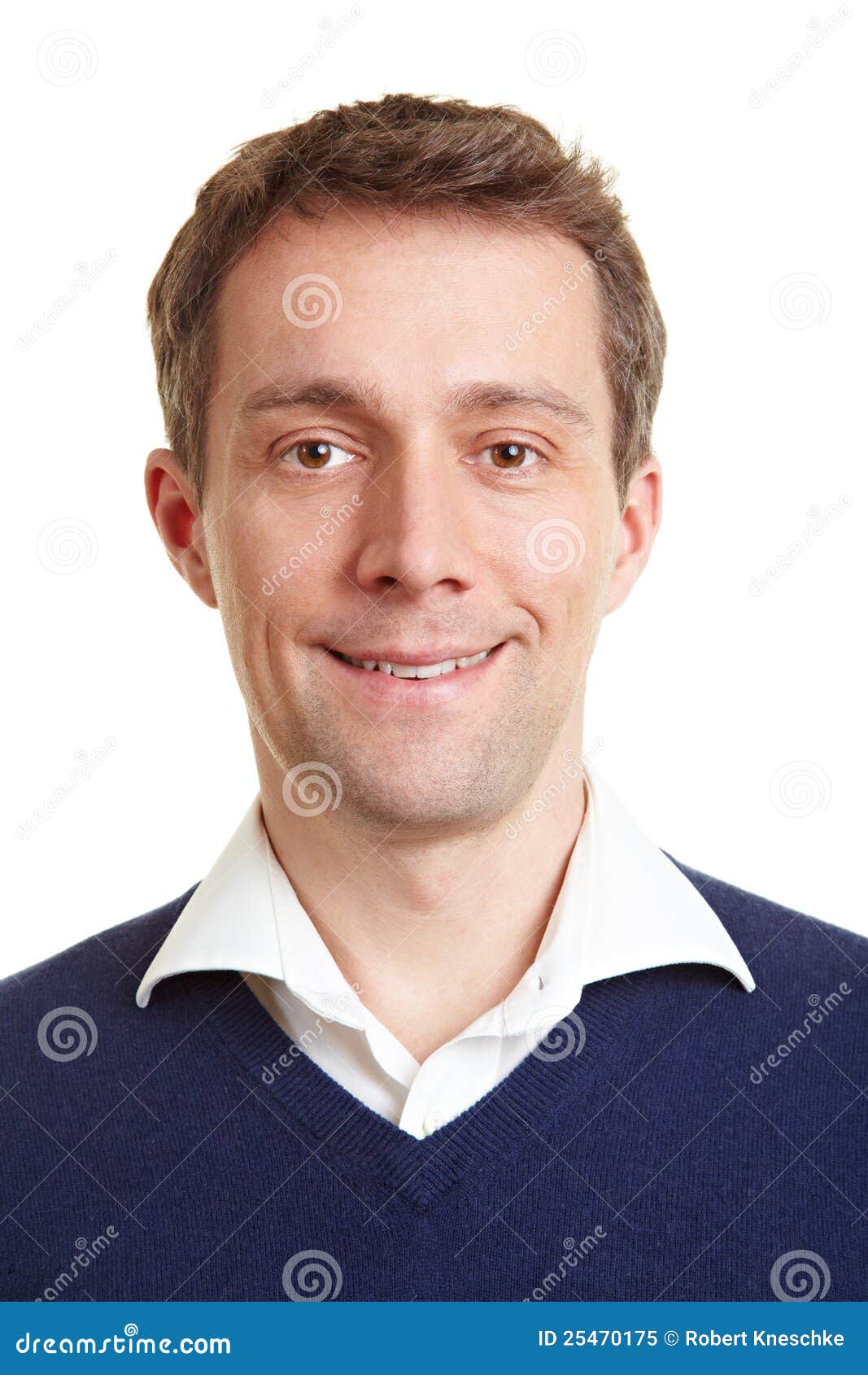 Portrait of a Smiling Business Man Stock Image - Image of corporate ...