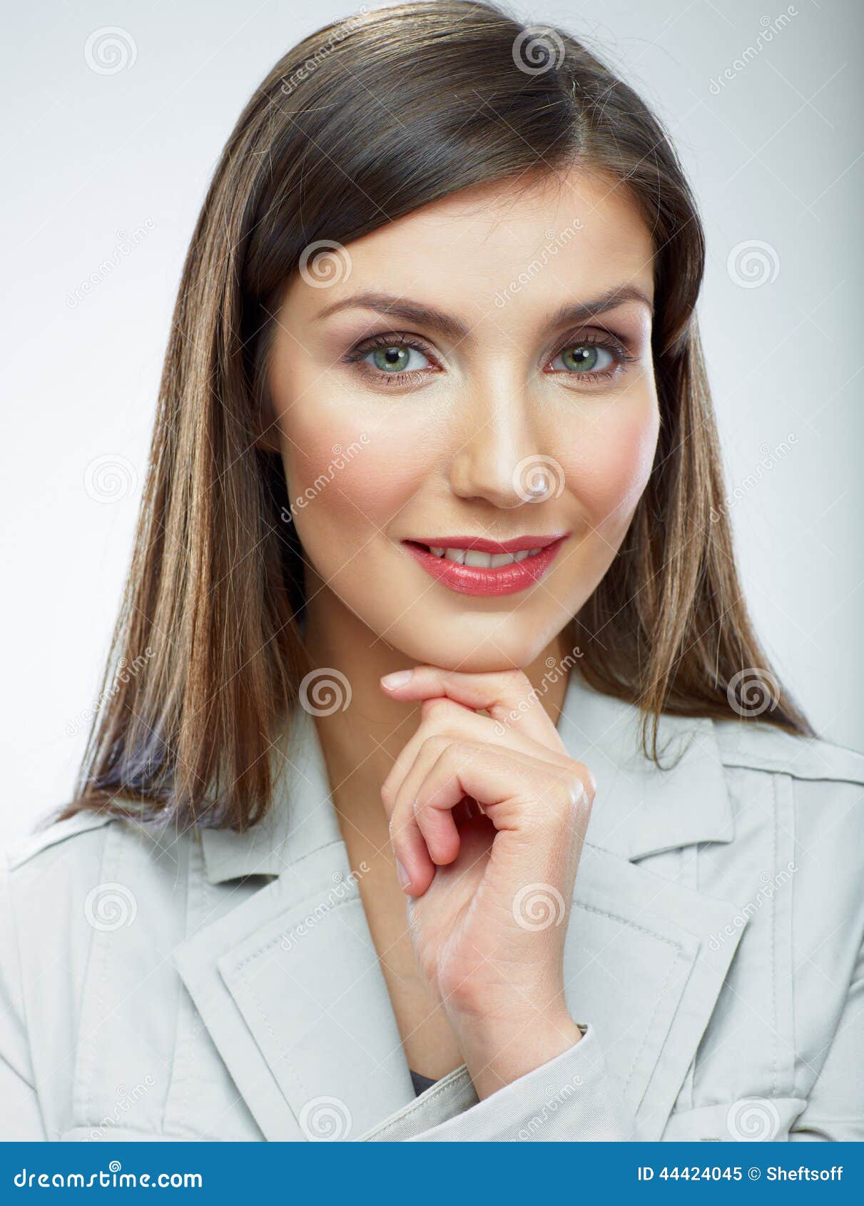 Portrait Of Smiling Business Woman Stock Image Image Of Beauty