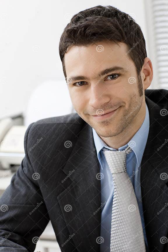 Portrait Of Smiling Businessman Stock Image Image Of Alone Cheerful