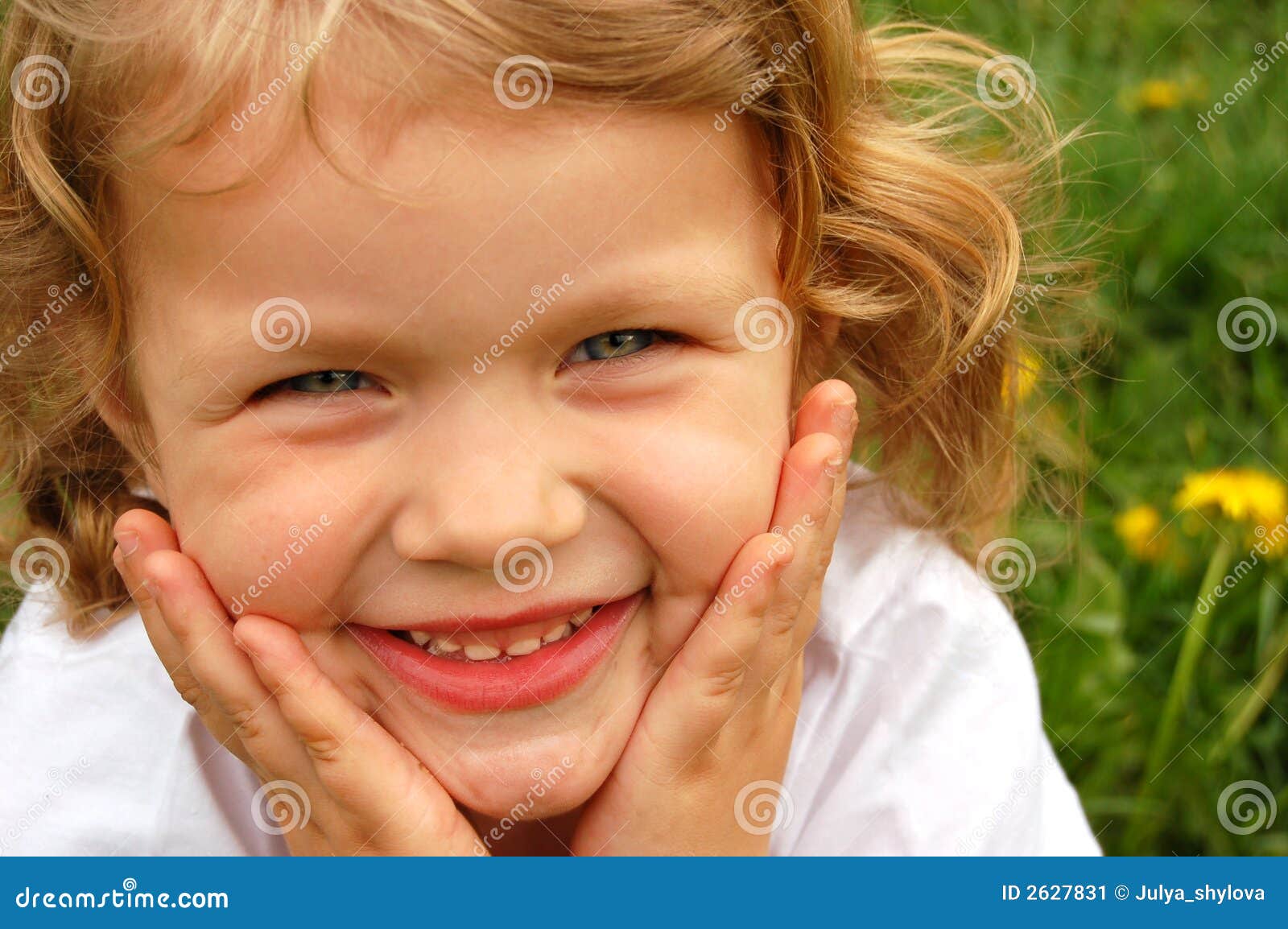 Portrait of smiling child stock image. Image of energy - 2627831