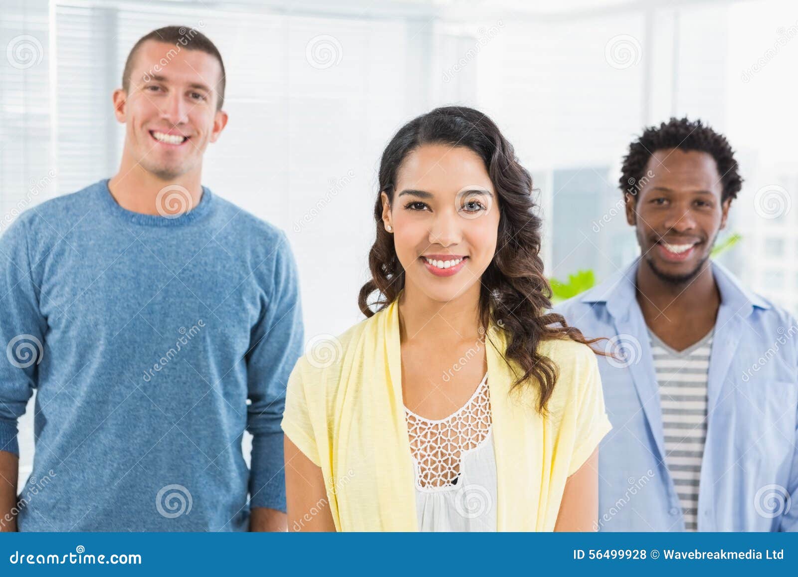 Portrait of Smiling Colleagues Looking at Camera Stock Photo - Image of ...