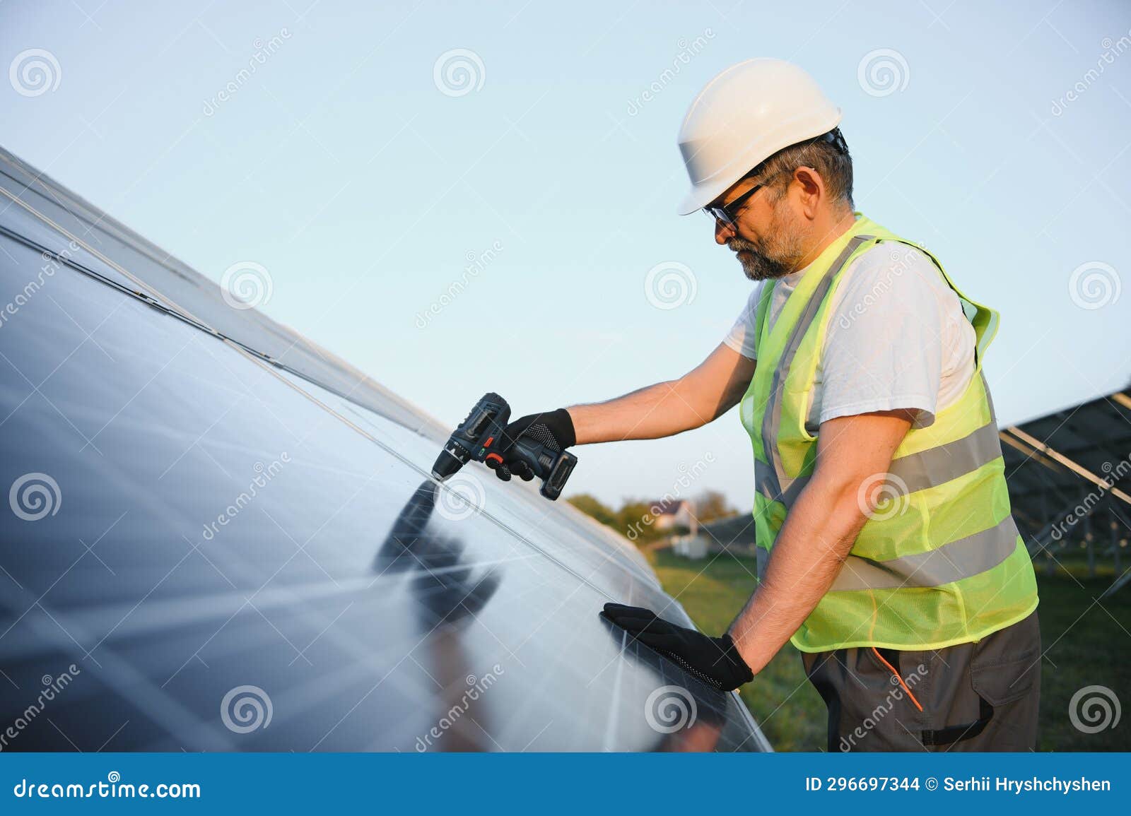 Portrait of Smiling Confident Engineer Technician with Electrical ...