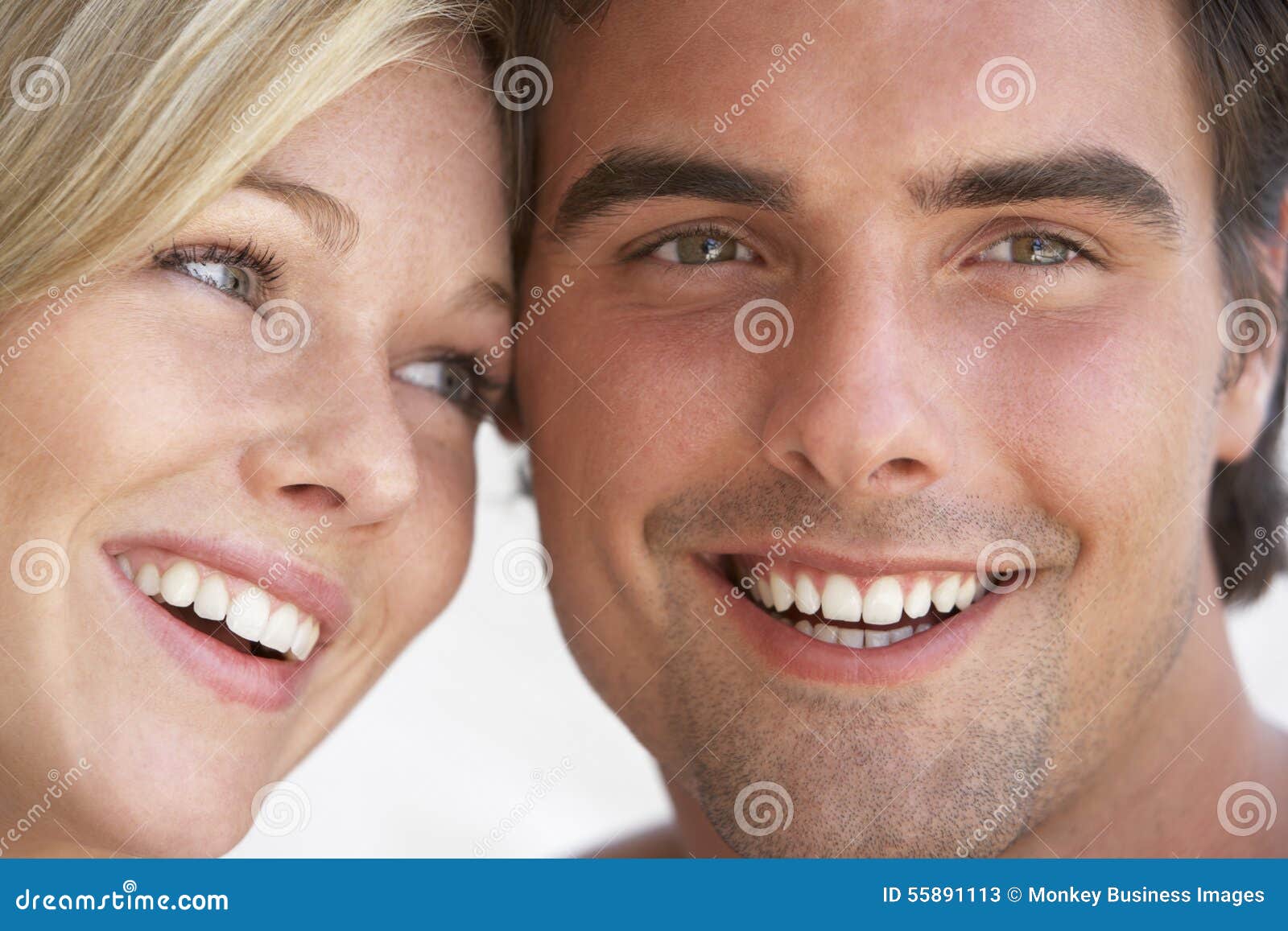 Portrait of Smiling Couple stock image. Image of couple - 55891113