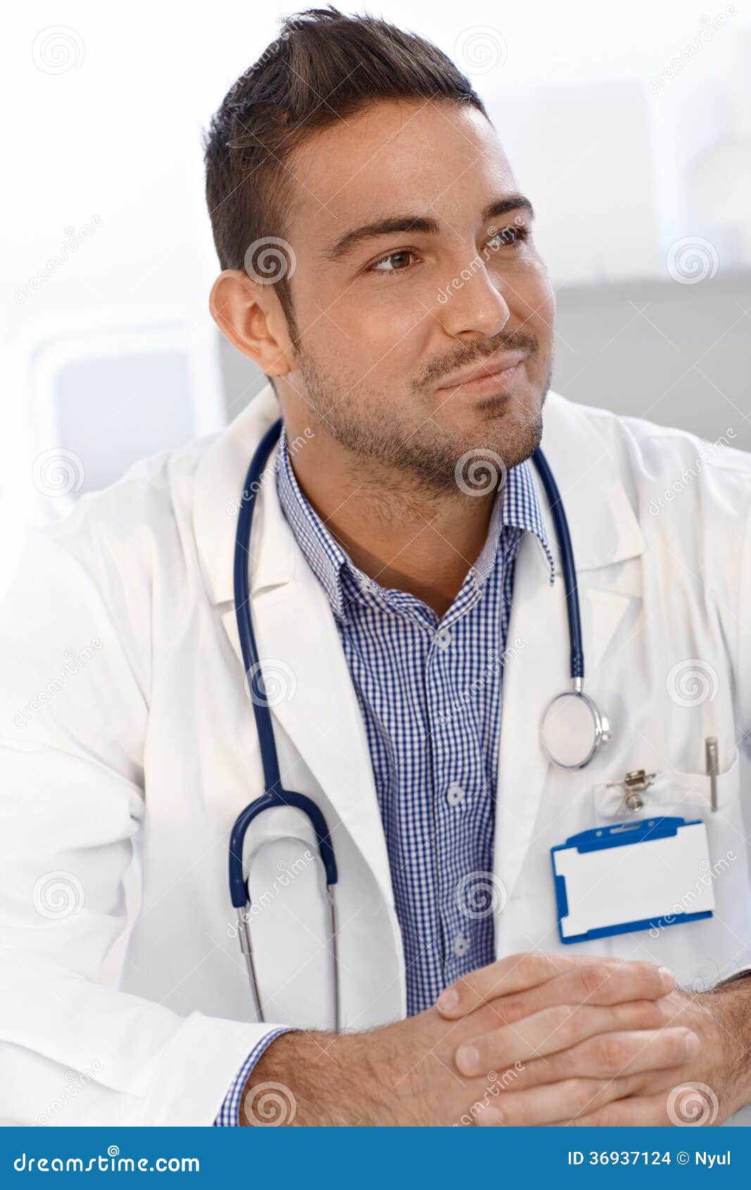 Portrait of smiling doctor stock photo. Image of face - 36937124