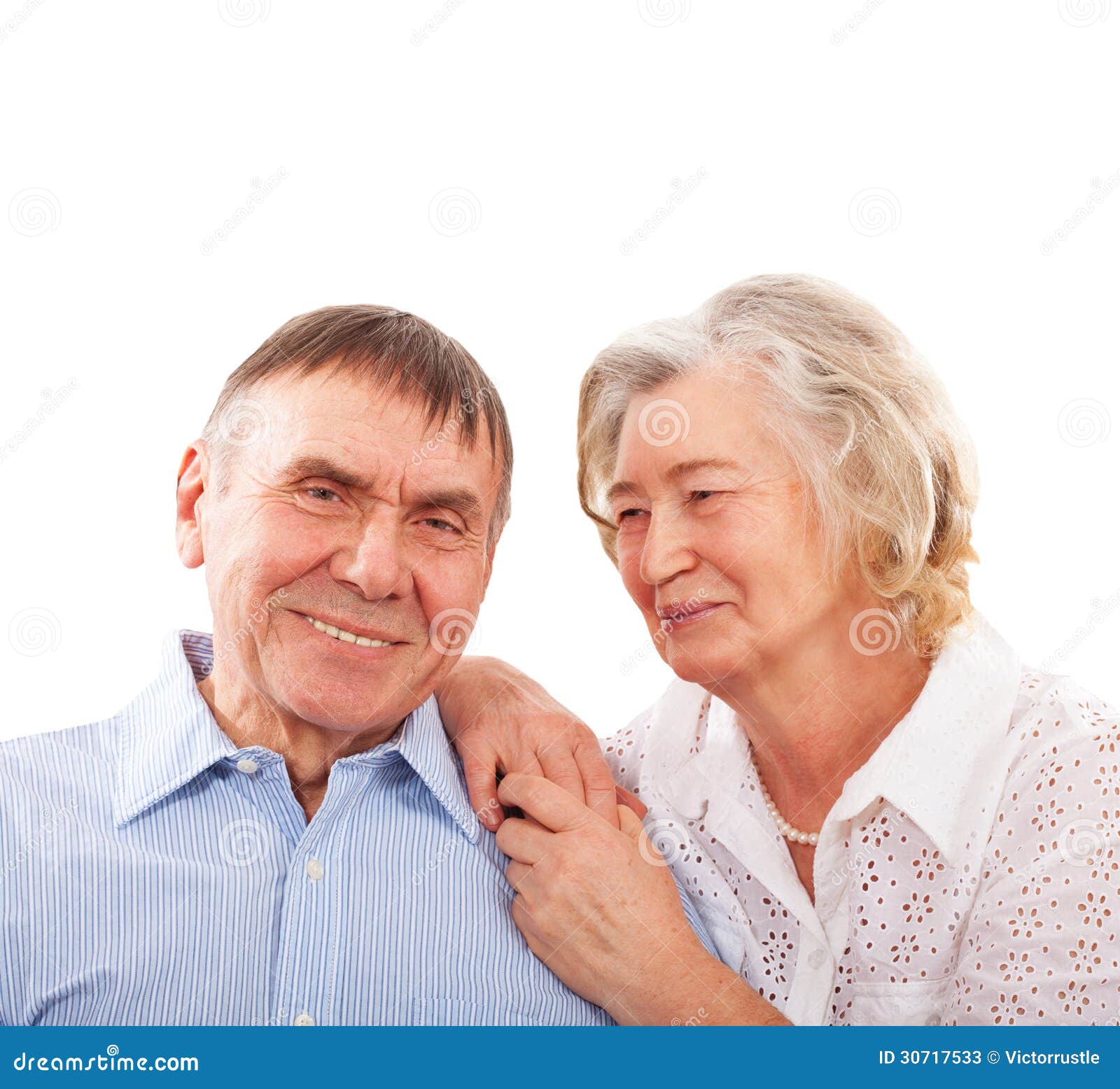 Portrait of Smiling Elderly Couple Stock Image - Image of couple ...