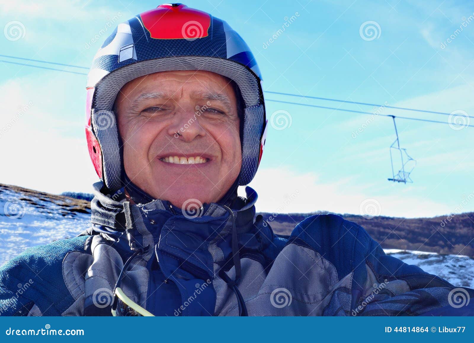 Portrait Smiling Elderly Man Ski Helmet Snow Stock Photo - Image of ... Portrait Smiling Elderly Man Ski Helmet Snow Stock Photo - Image of ...