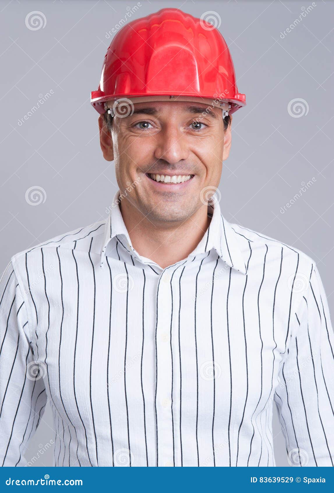 Portrait of Smiling Engineer Stock Image - Image of male, happy: 83639529