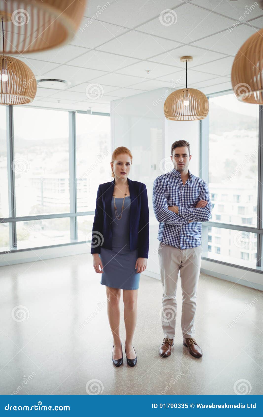 Portrait of Smiling Executives Standing Together Stock Image - Image of ...