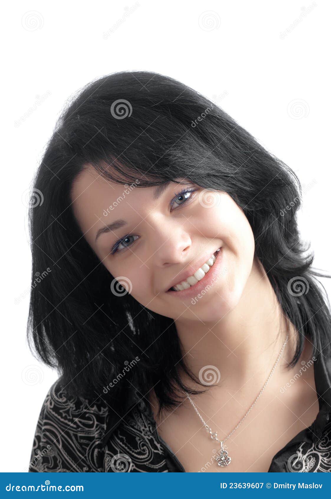 Portrait of the Smiling Girl Stock Image - Image of cute, portrait ...