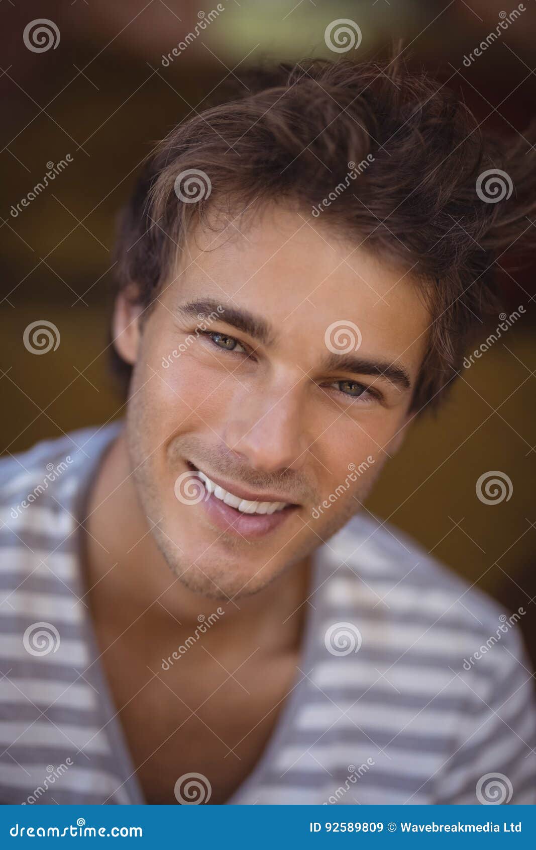 Portrait of Smiling Hansome Man Stock Image - Image of mini, leisure ...