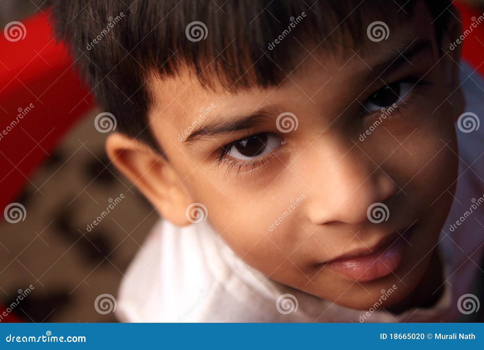 Portrait of Smiling Indian Little Boy Stock Photo - Image of children ...