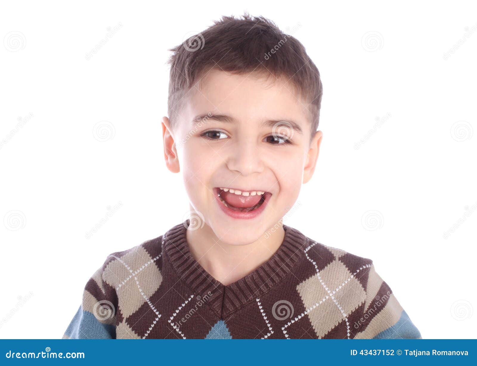 Portrait of Smiling Little Boy Stock Photo - Image of innocence ...
