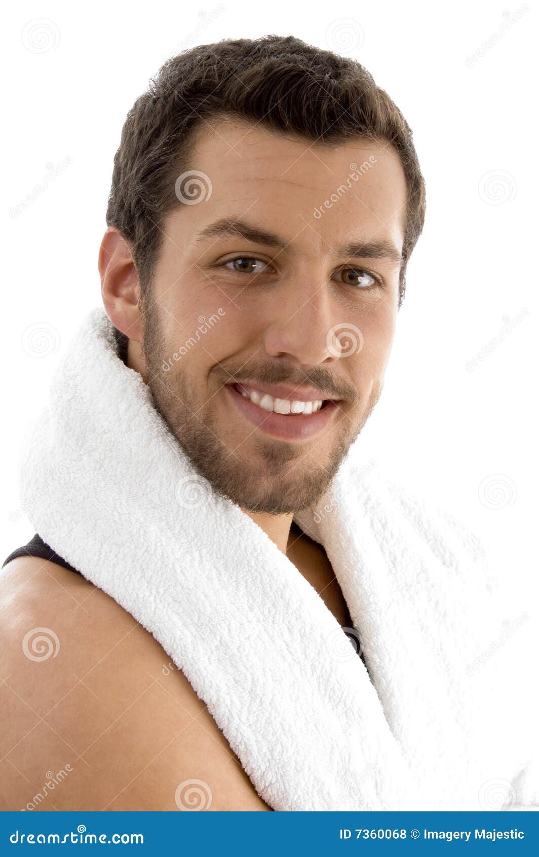 Portrait of smiling male stock photo. Image of exercise - 7360068