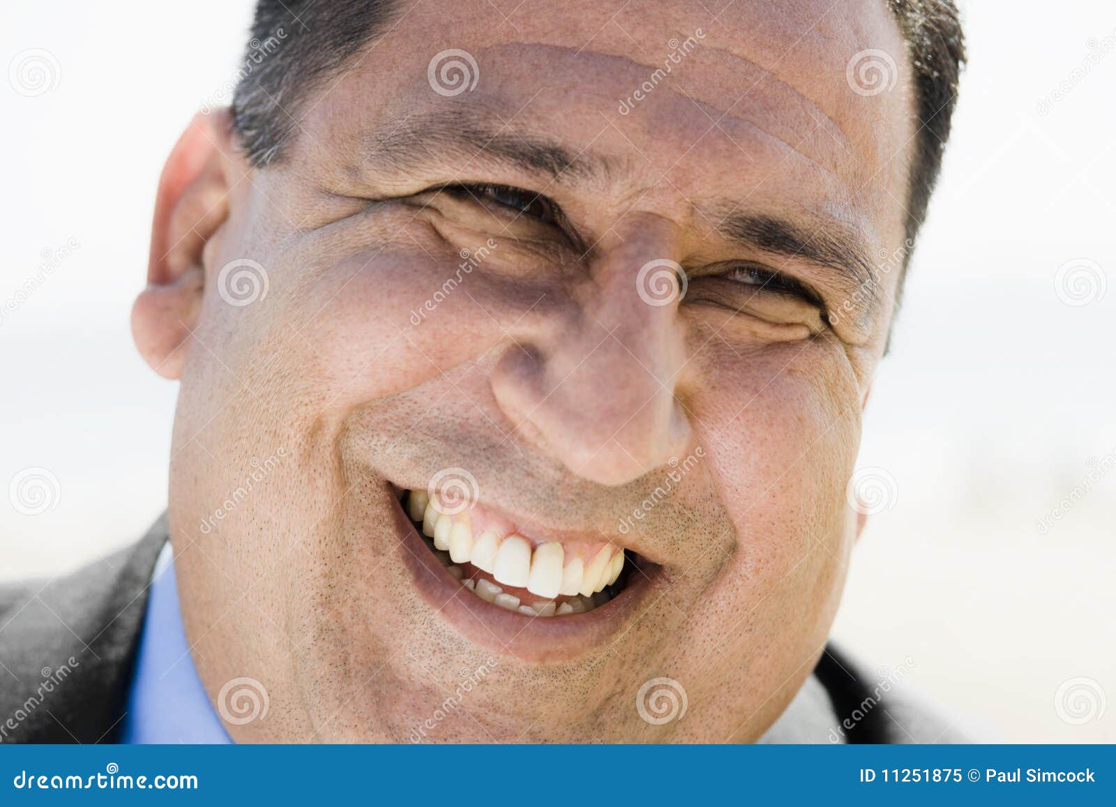 Portrait of Smiling Man stock image. Image of male, outside - 11251875