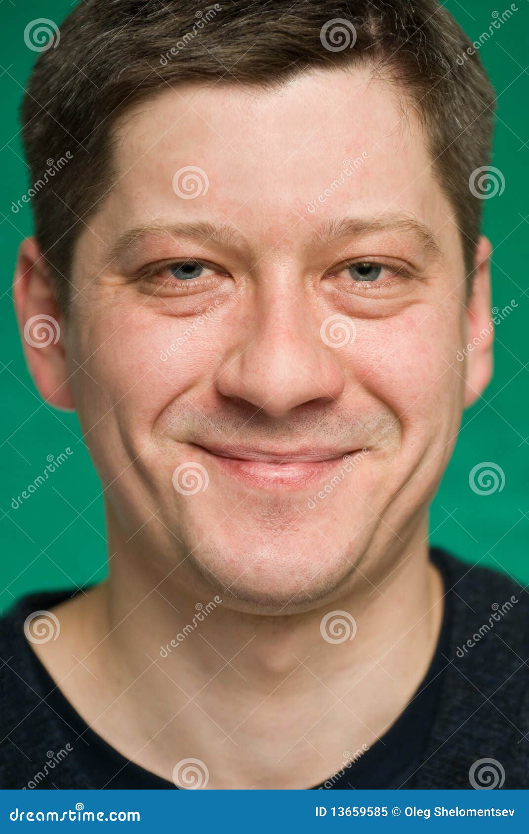 Portrait of the Smiling Man Stock Image - Image of young, focus: 13659585
