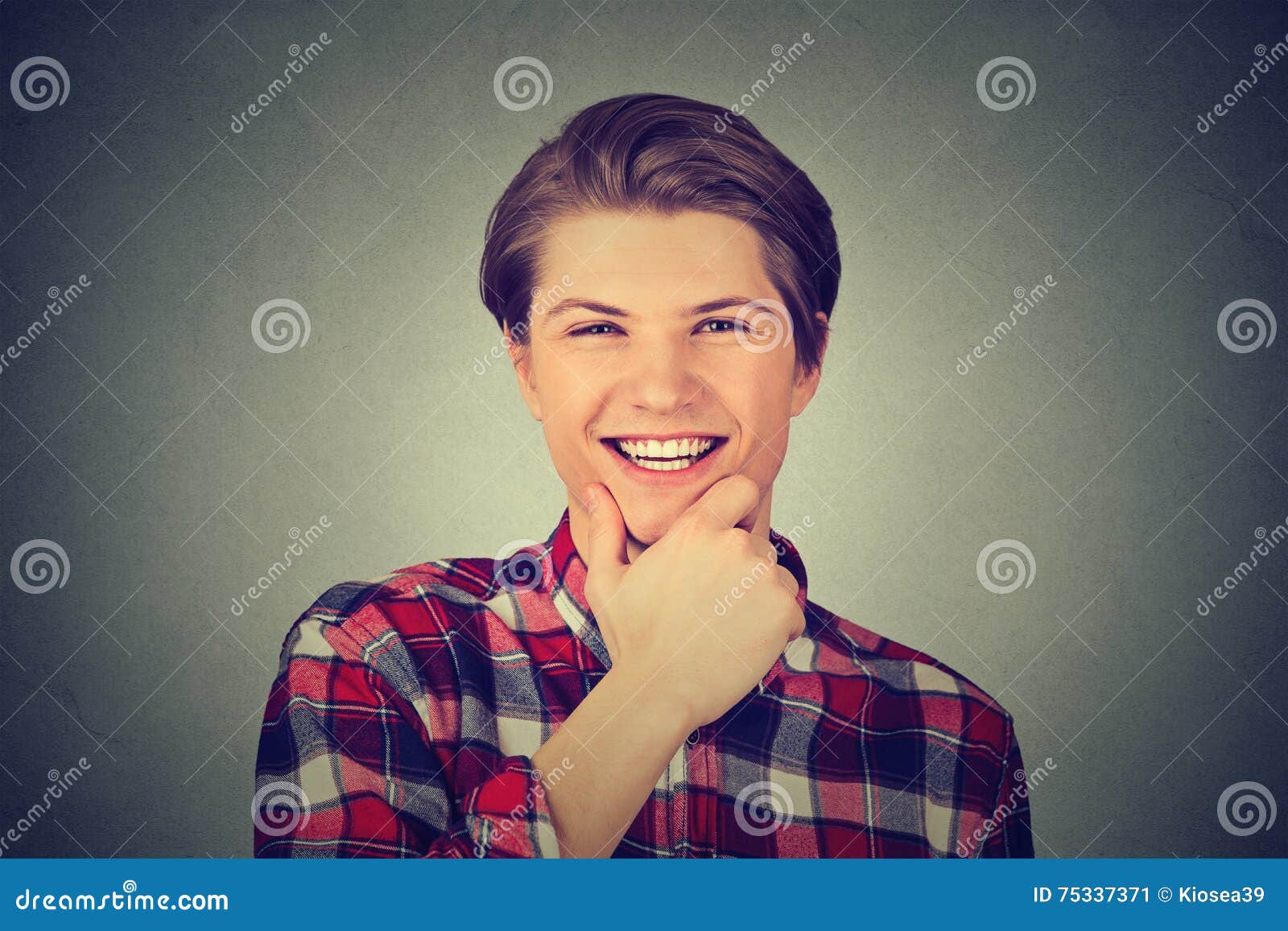 Portrait of a smiling man stock image. Image of handsome - 75337371