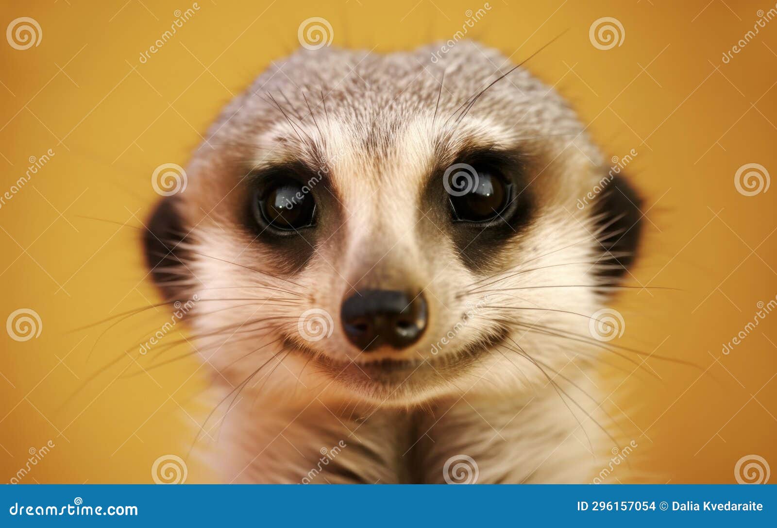Portrait of a Smiling Meerkat Stock Illustration - Illustration of ...