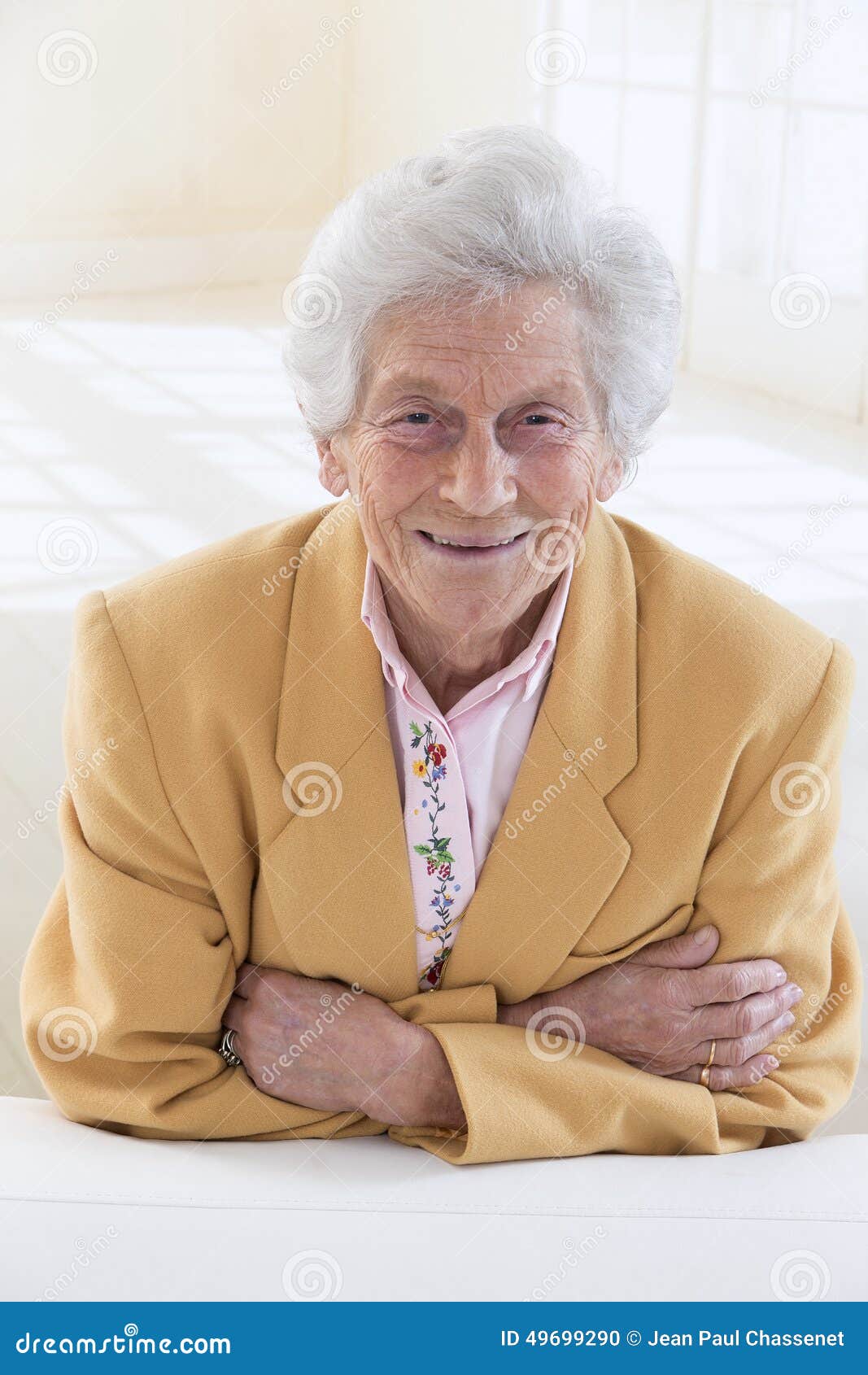 Portrait of a Smiling Old Woman Stock Photo - Image of grandmother ...
