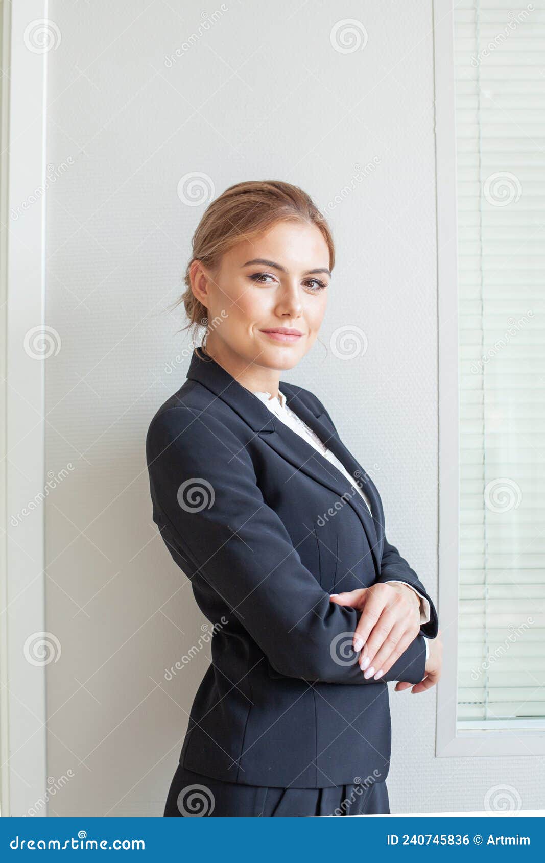 Portrait of Smiling Positive Business Woman Stock Photo - Image of ... Portrait of Smiling Positive Business Woman Stock Photo - Image of ...