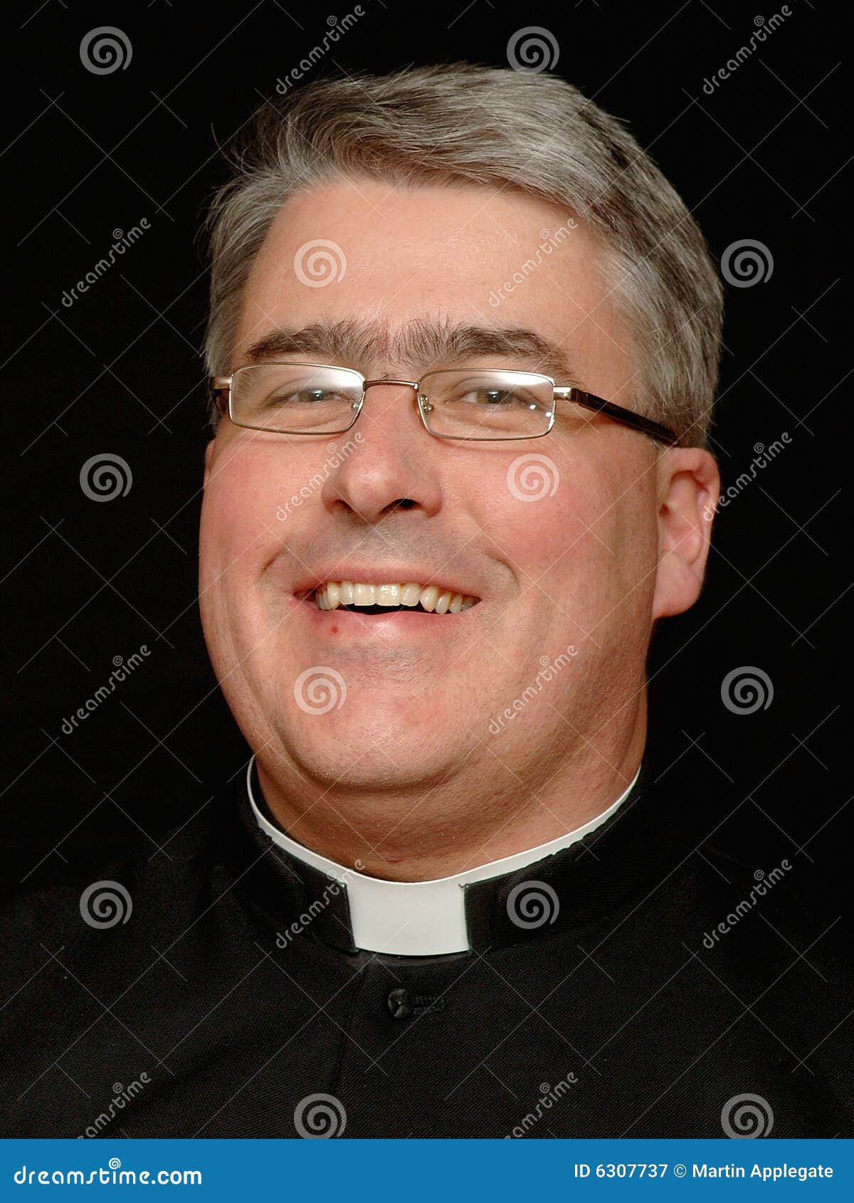 Portrait Of Priest With Pray. Monk Man Oblation. Senior Religion Holy ...