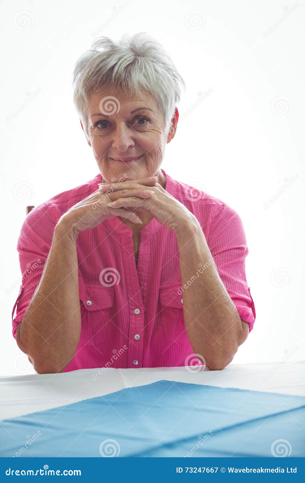 Portrait of a Smiling Retired Woman Stock Image - Image of lifestyle ...