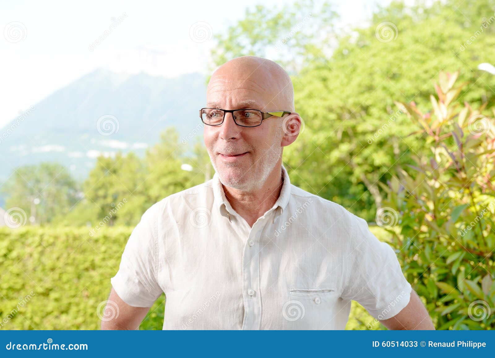 Portrait of a Smiling Senior Stock Image - Image of mature, caucasian ...