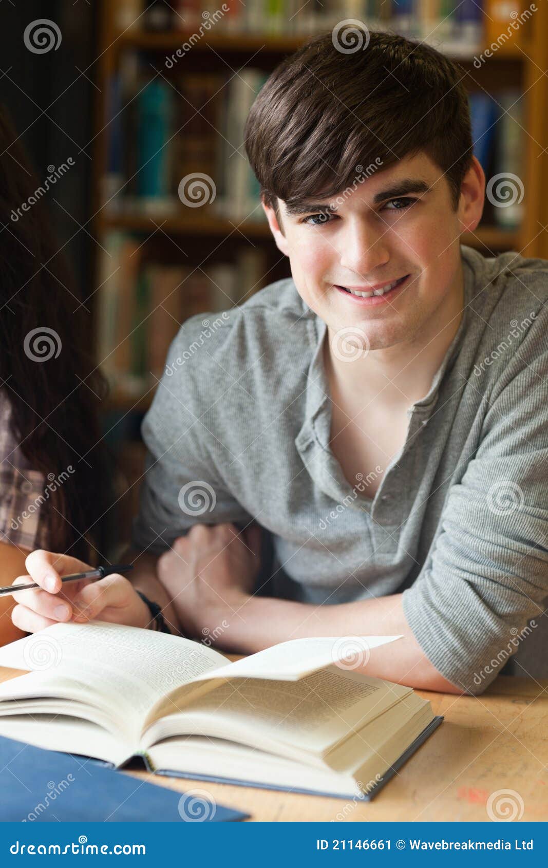 Portrait of a Smiling Student Stock Image - Image of campus, horizontal ... Portrait of a Smiling Student Stock Image - Image of campus, horizontal ...