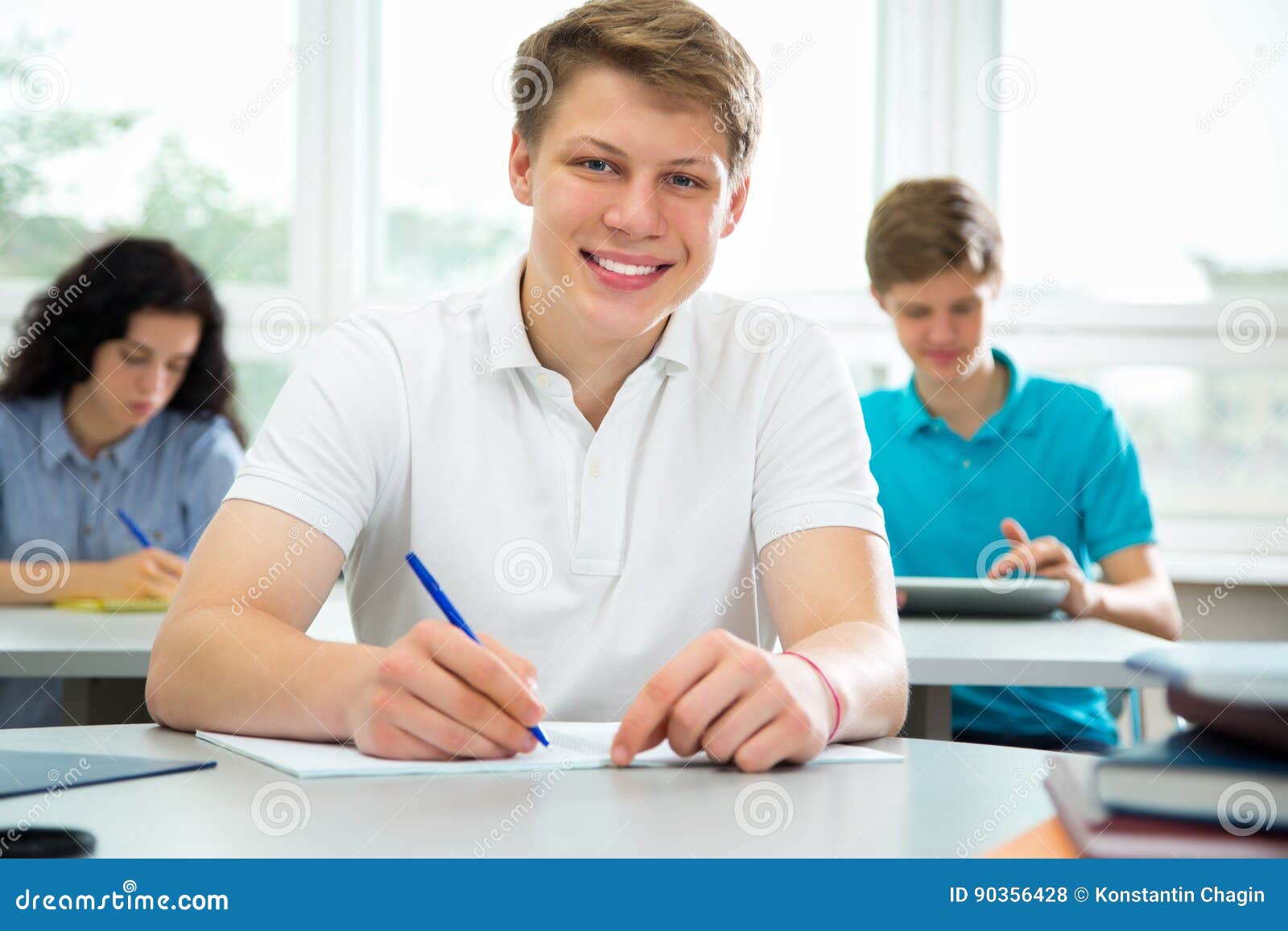 Portrait of Smiling Student Stock Photo - Image of adult, higher: 90356428