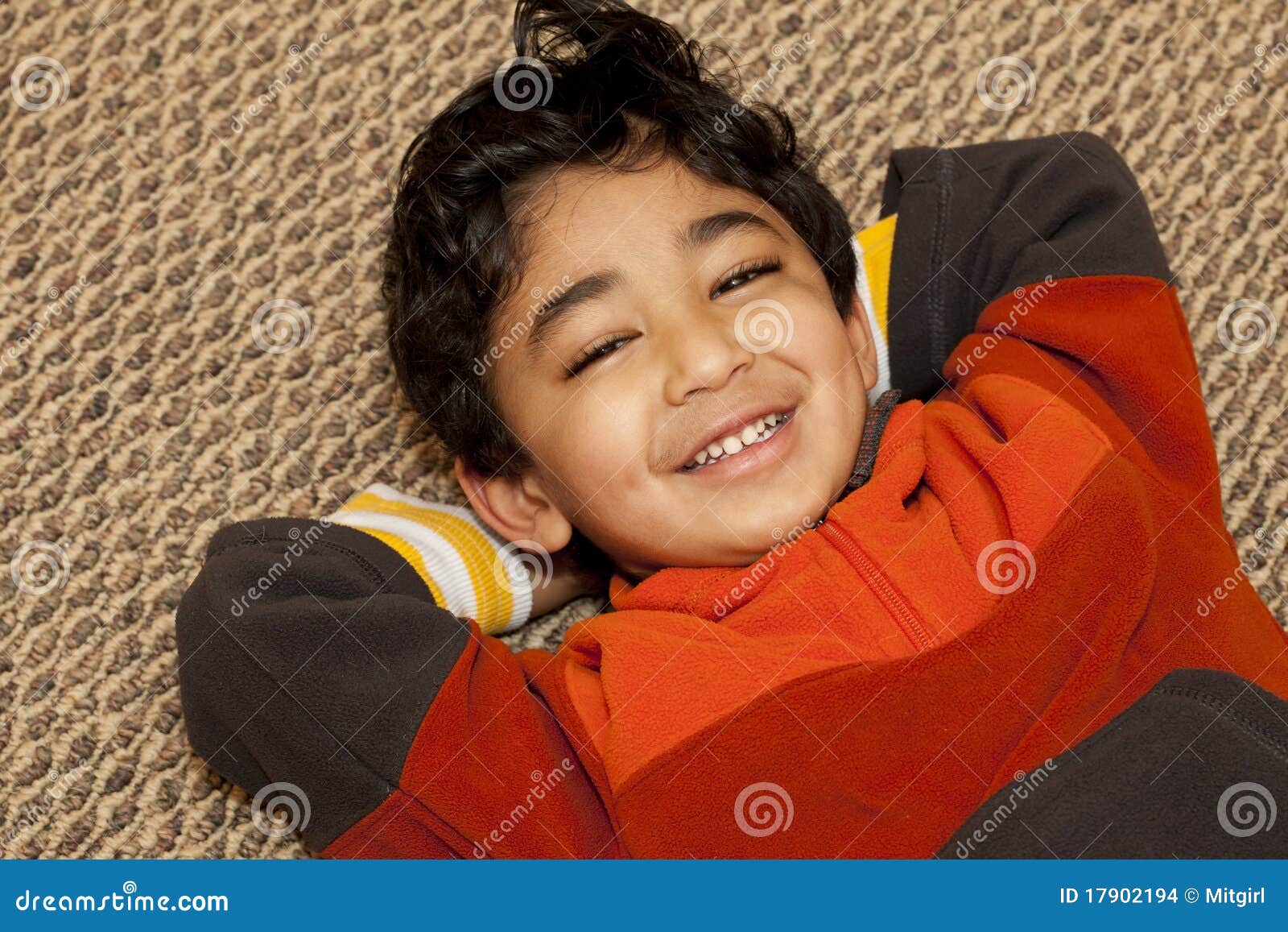 Portrait of a Smiling Toddler Stock Photo - Image of floor, little ...