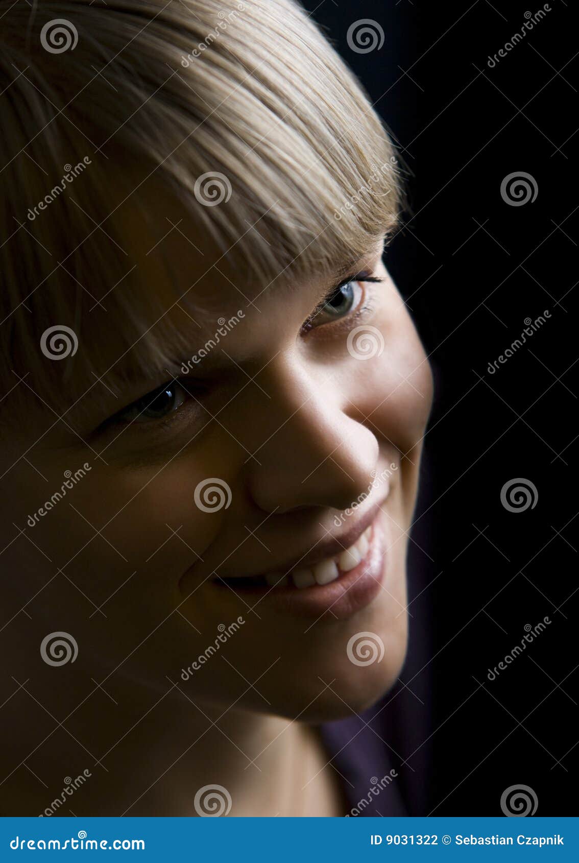 Portrait of smiling woman stock photo. Image of happy - 9031322