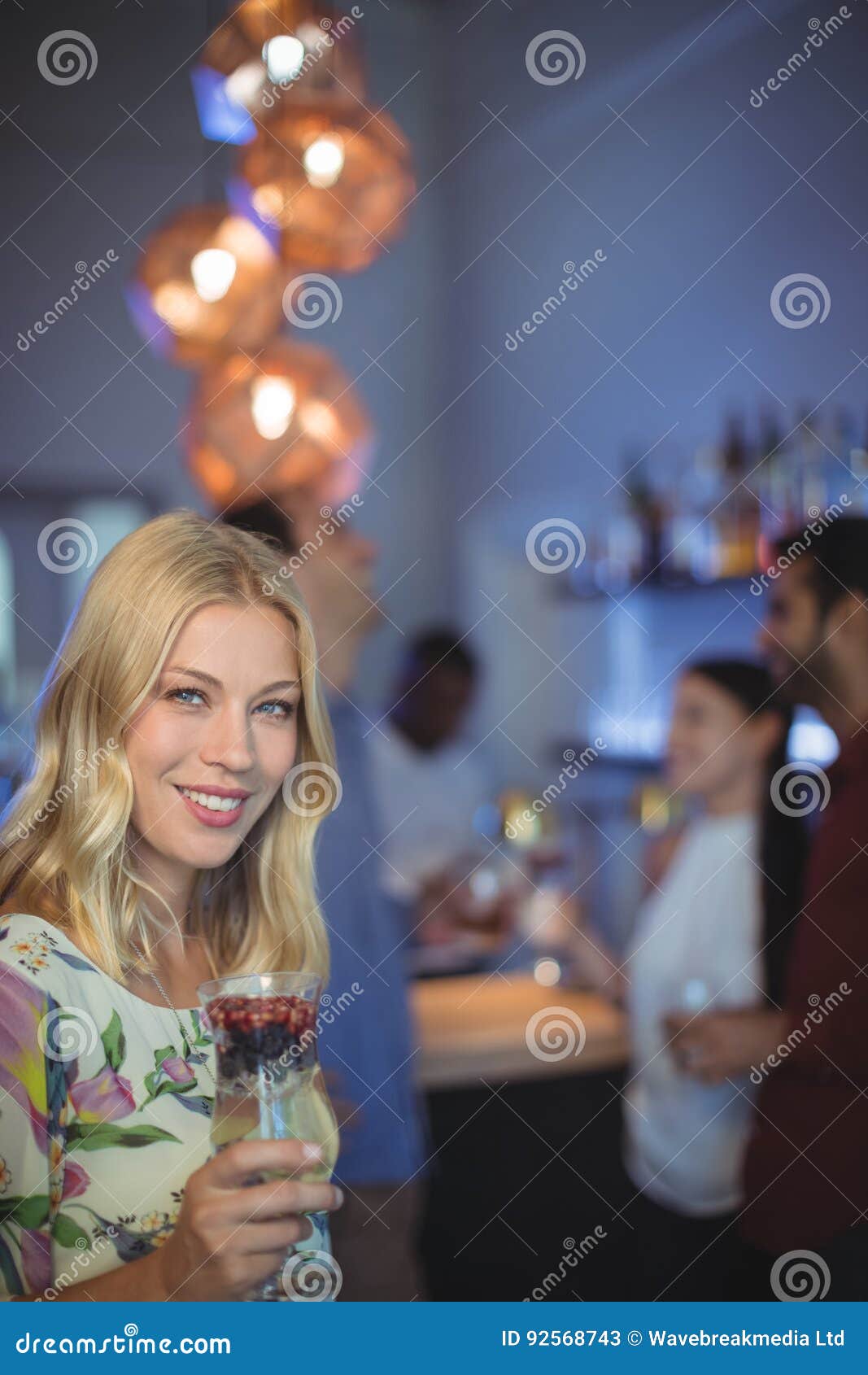 Portrait of Smiling Woman Holding Glass of Cocktail Stock Image - Image ... Portrait of Smiling Woman Holding Glass of Cocktail Stock Image - Image ...