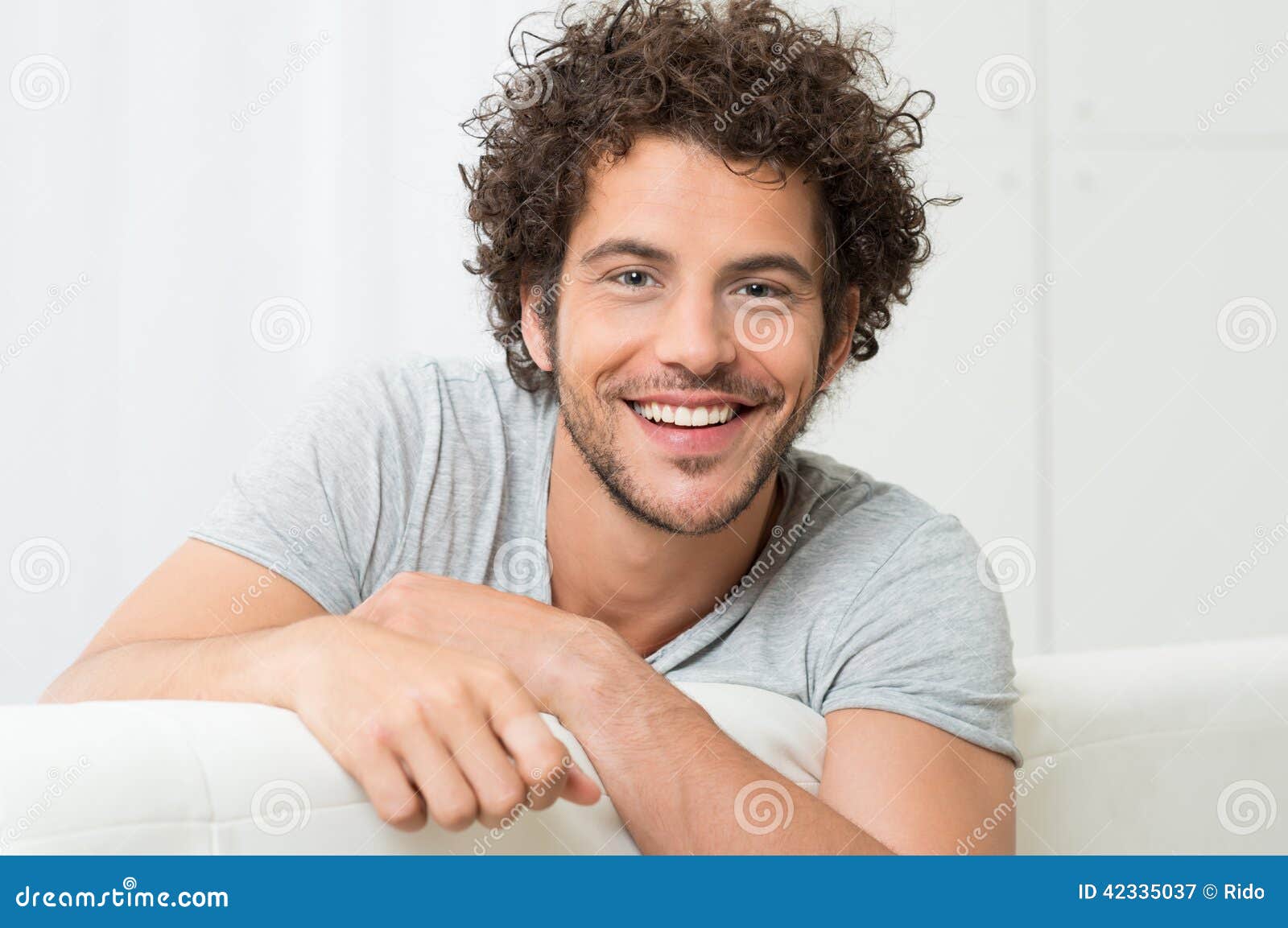 Portrait of Smiling Young Man Stock Image - Image of male, confident ...