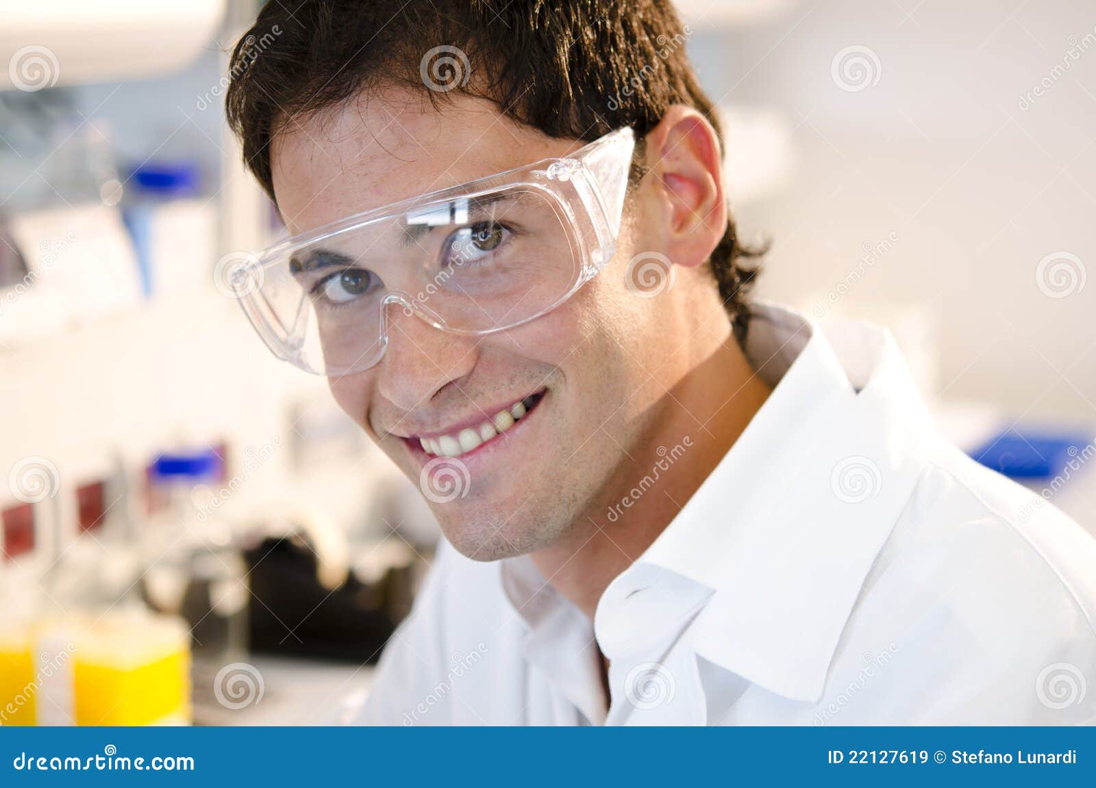 Portrait of a Smiling Young Researcher Stock Image - Image of ...