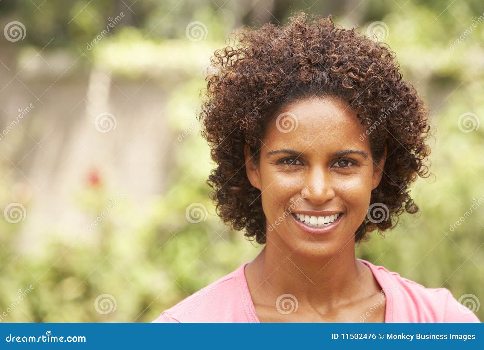 Portrait of Smiling Young Woman Stock Photo - Image of relaxed ...