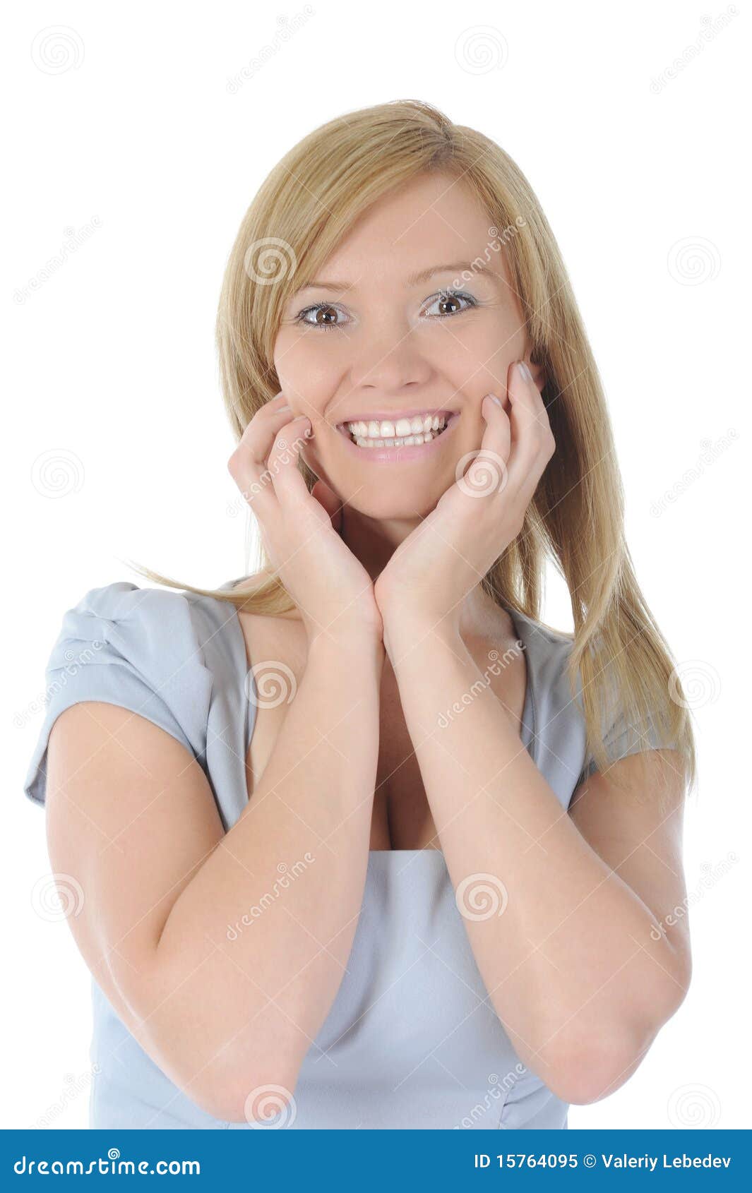 Portrait Smiling Young Woman. Stock Image - Image of beautiful, beauty ...