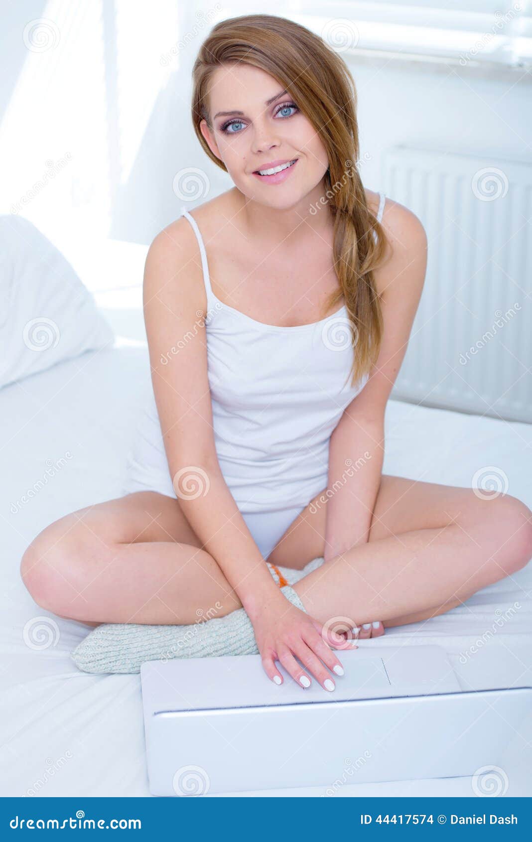 Portrait of Smiling Young Woman in Underwear Stock Photo - Image of ... Portrait of Smiling Young Woman in Underwear Stock Photo - Image of ...