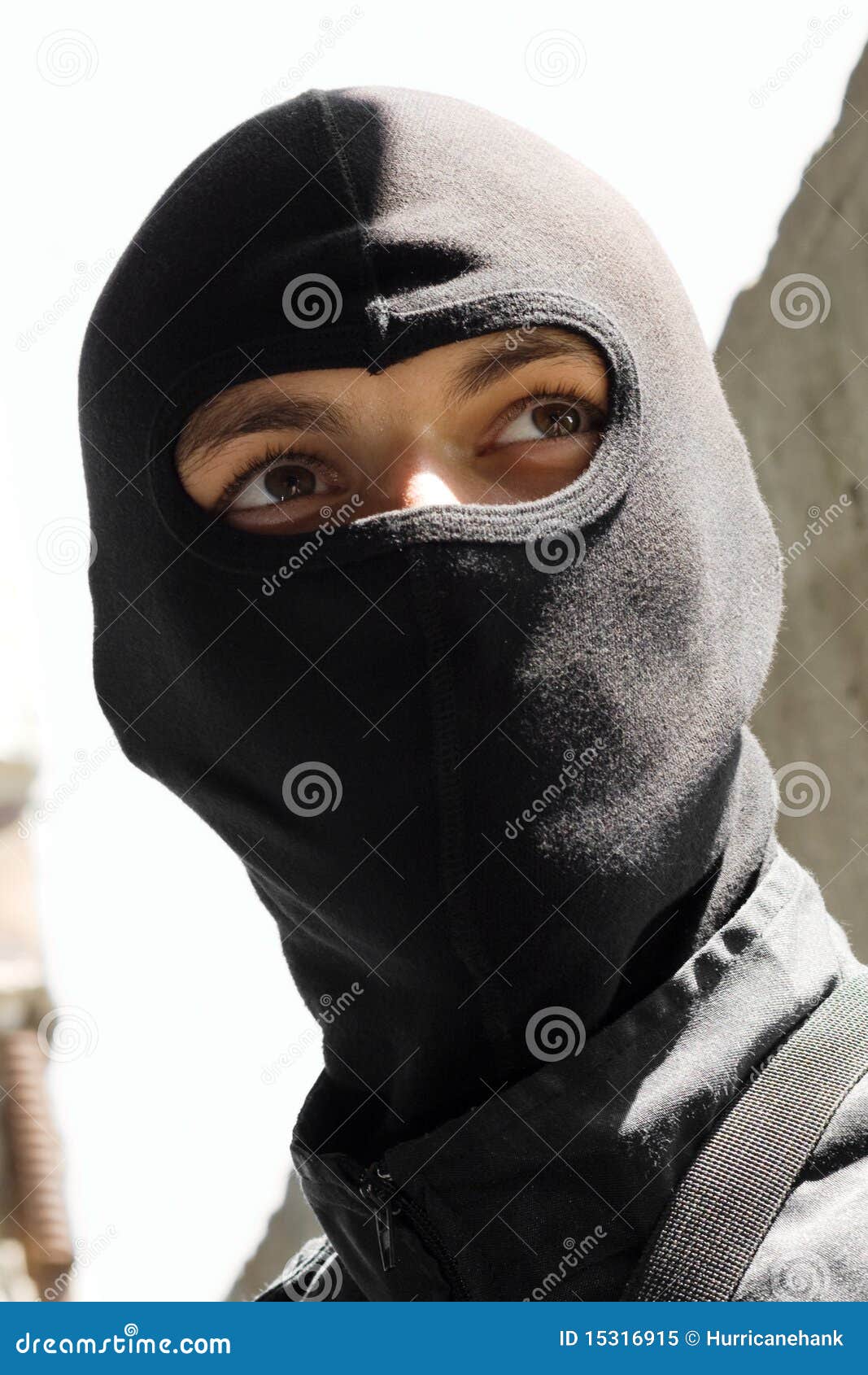 Portrait of a Soldier in Black Mask Stock Image - Image of camouflage ...