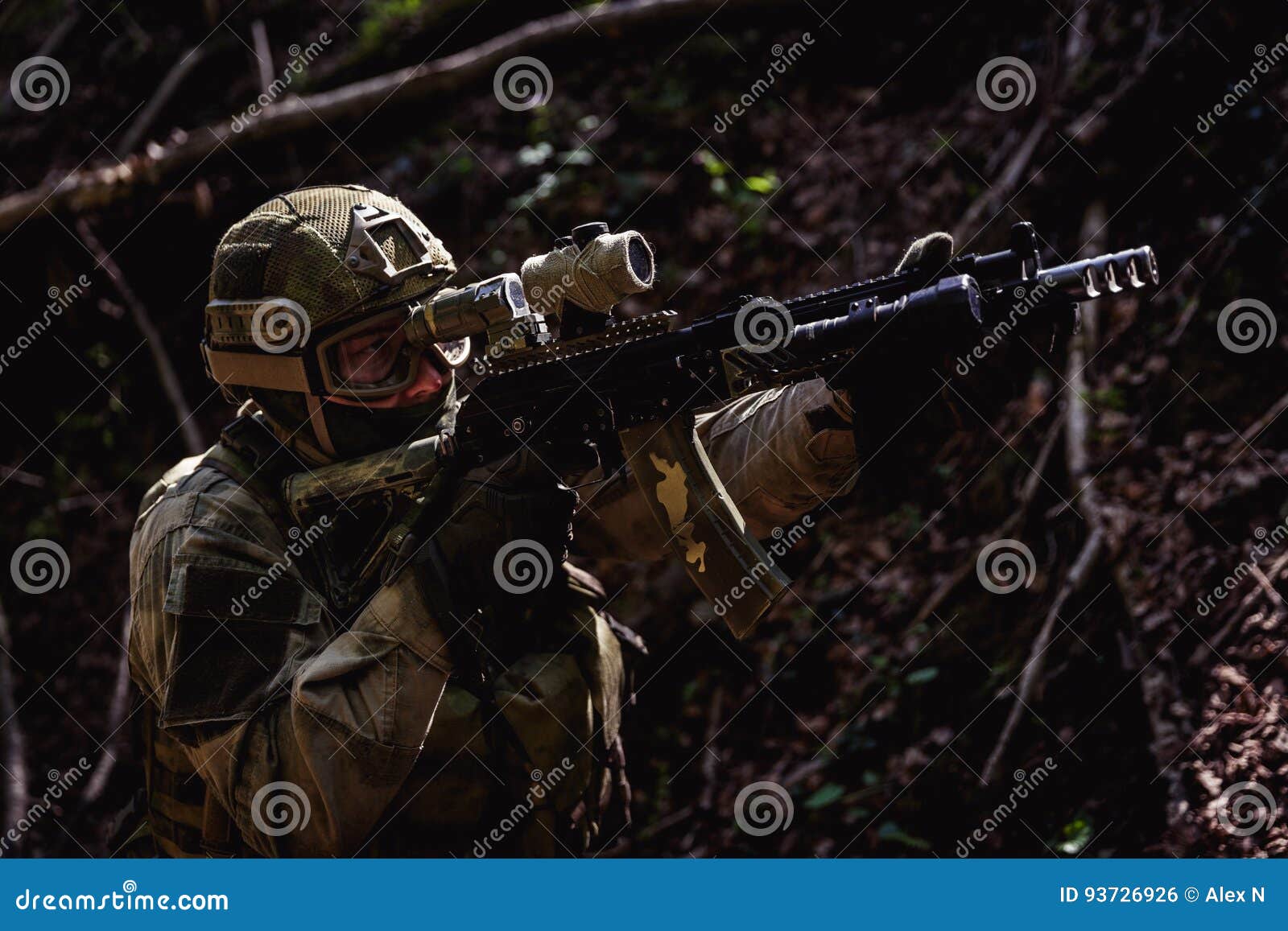 Portrait of Soldiers on Battlefield Stock Photo - Image of historical ...