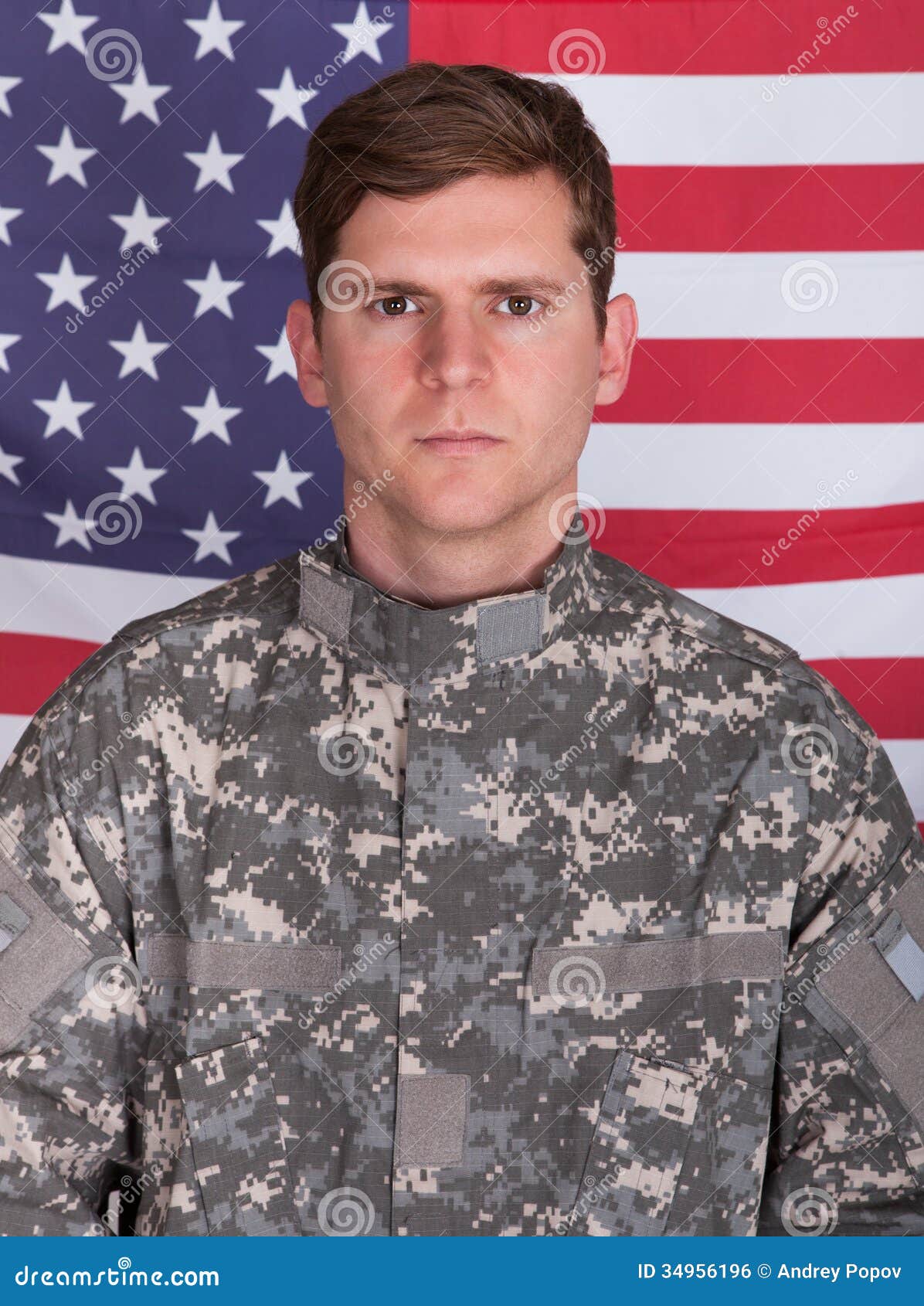 Portrait of Solider stock photo. Image of people, america - 34956196