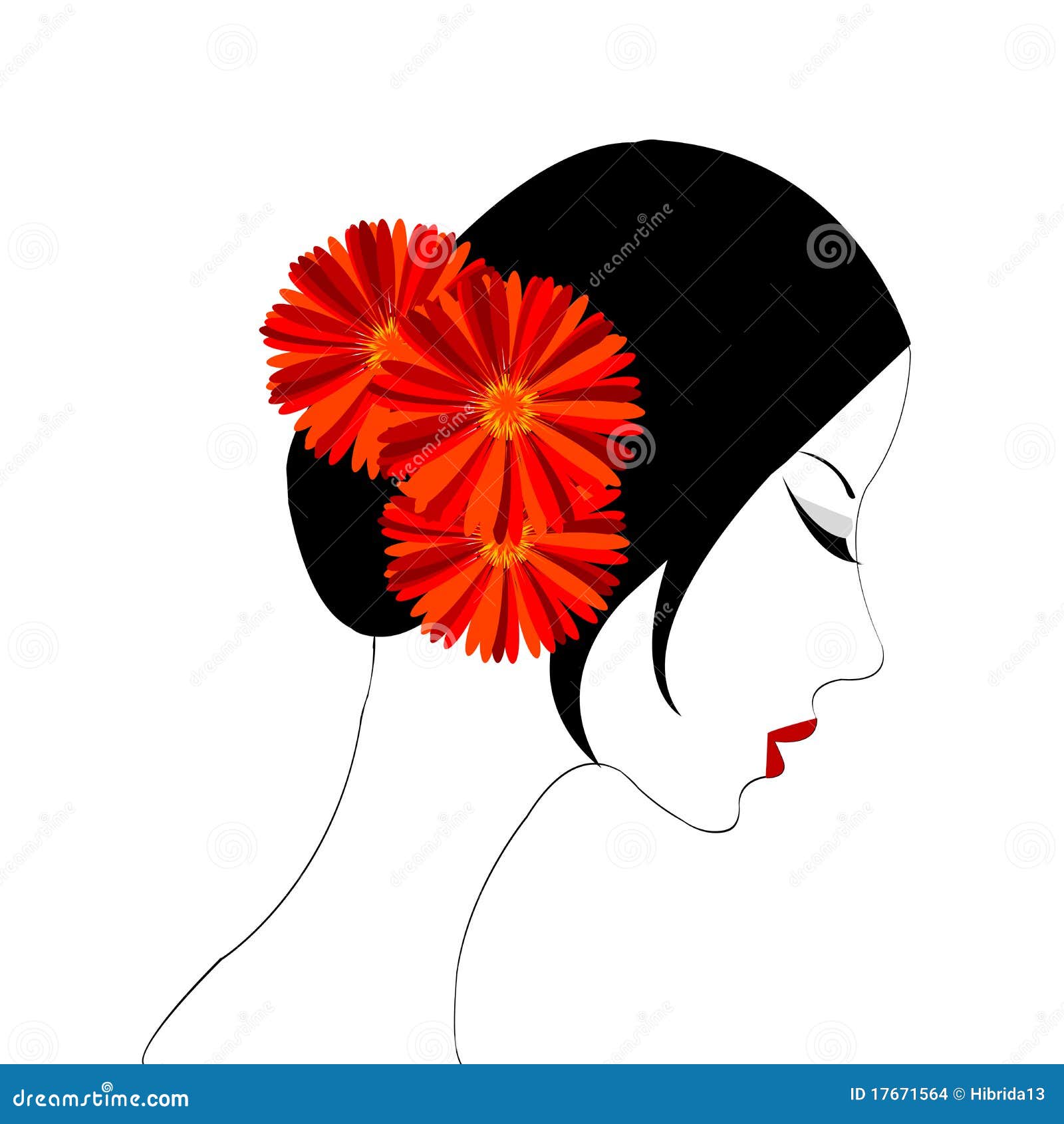 Spanish Woman Icon Vector Sign And Symbol Isolated On White Background ...